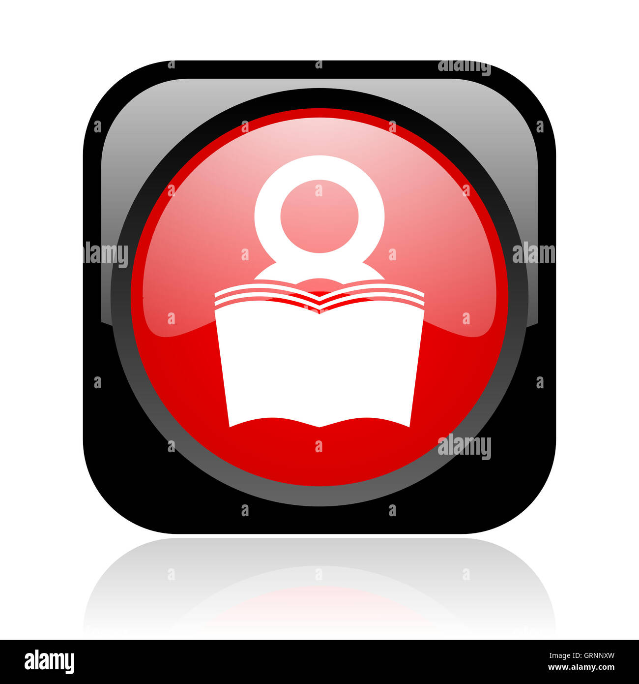 Menu book icon black Cut Out Stock Images & Pictures - Alamy