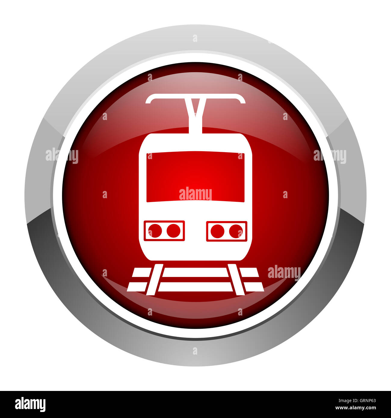 Red metro train Cut Out Stock Images & Pictures - Alamy