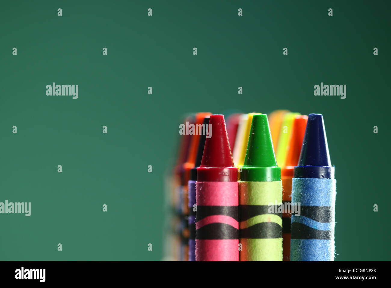 Colorful Back to School Crayons Stock Photo - Alamy