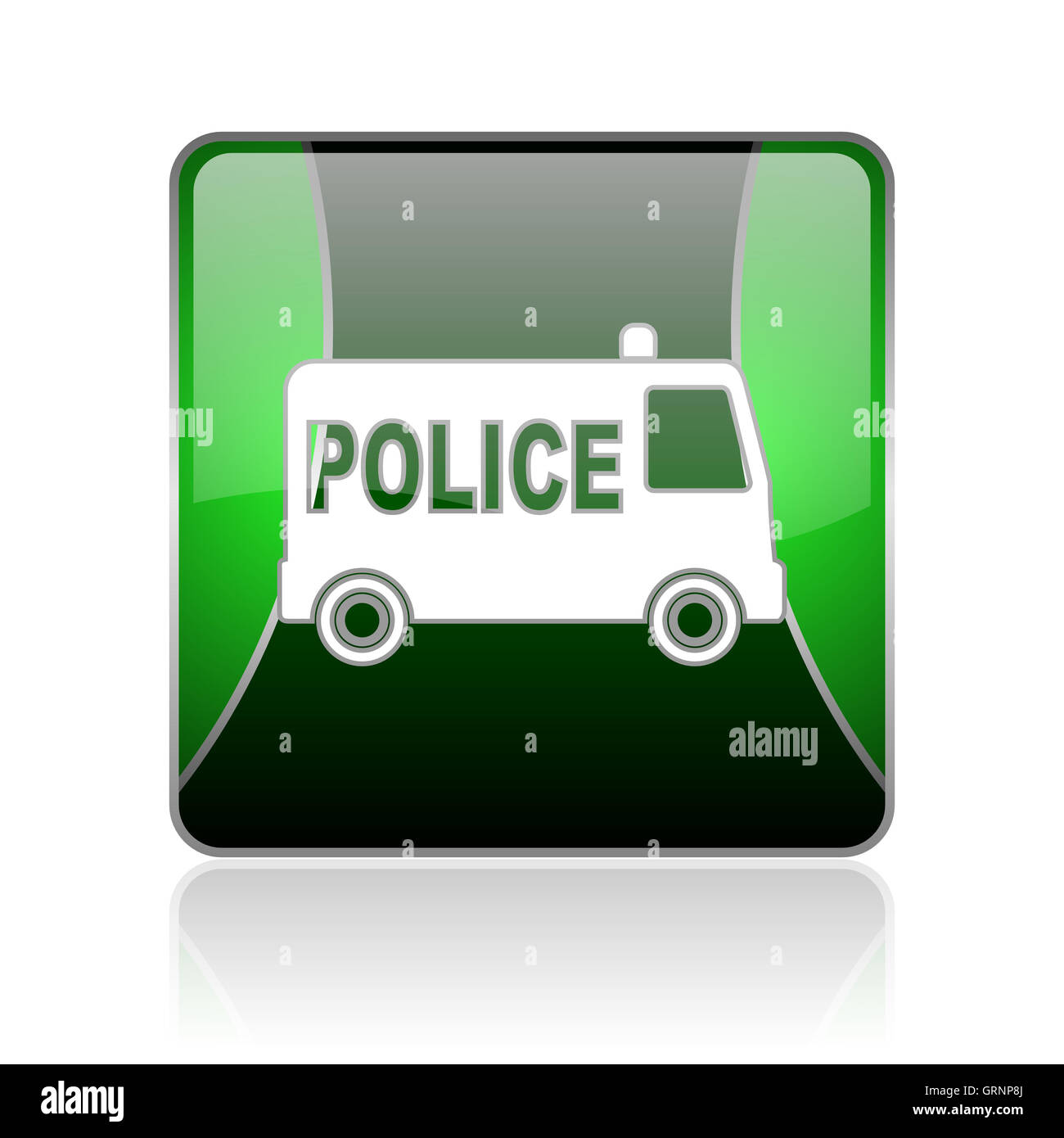 Green and white police car hi-res stock photography and images - Alamy