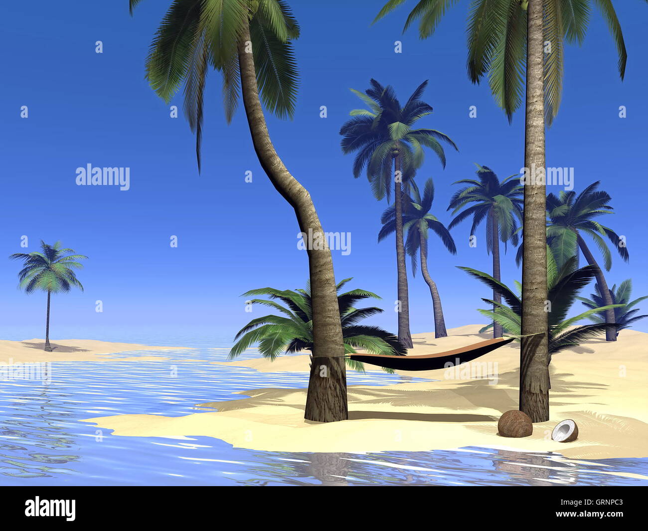 Relaxation - 3D render Stock Photo - Alamy