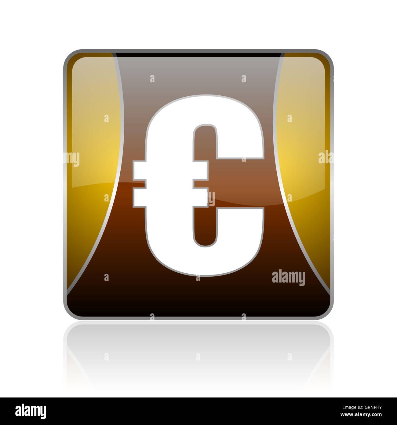 Golden euro logo hi-res stock photography and images - Alamy