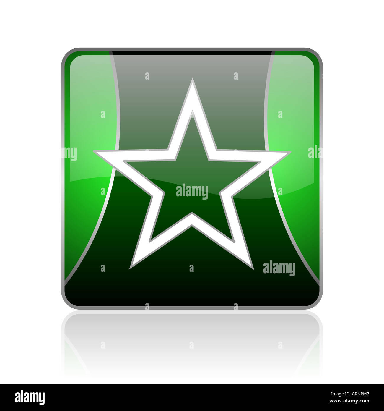 Green star icon hi-res stock photography and images - Alamy