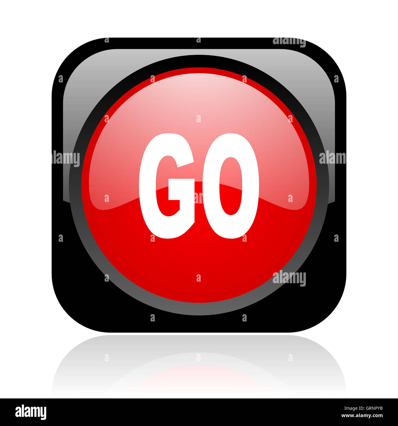 Red go button 3d hi-res stock photography and images - Alamy