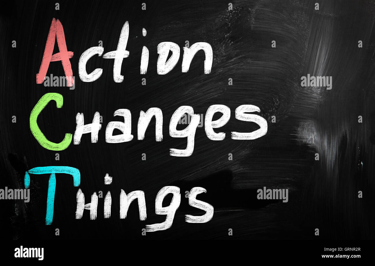Action Changes Things Stock Photo - Alamy