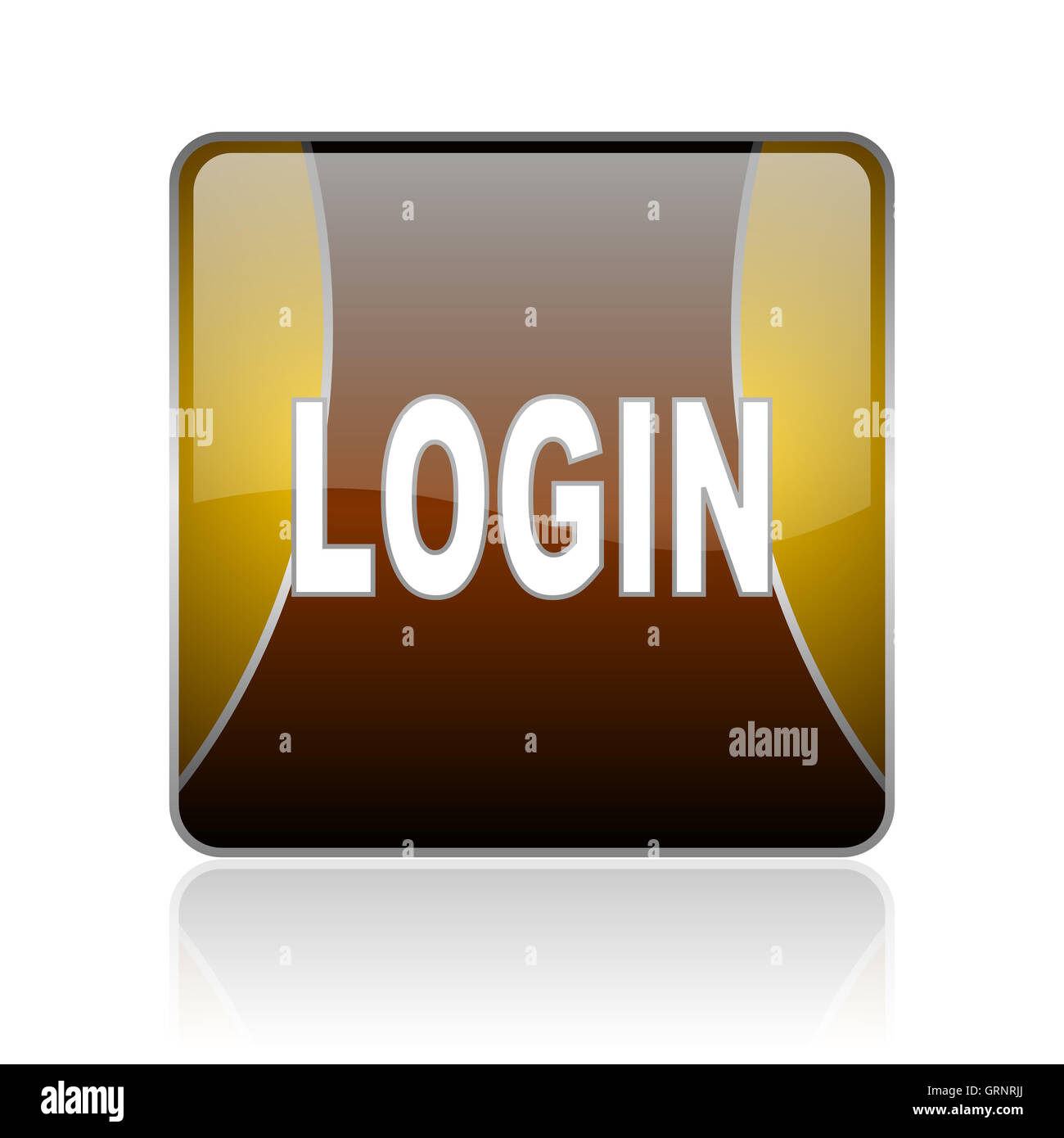 Lock user icon gold Cut Out Stock Images & Pictures - Alamy