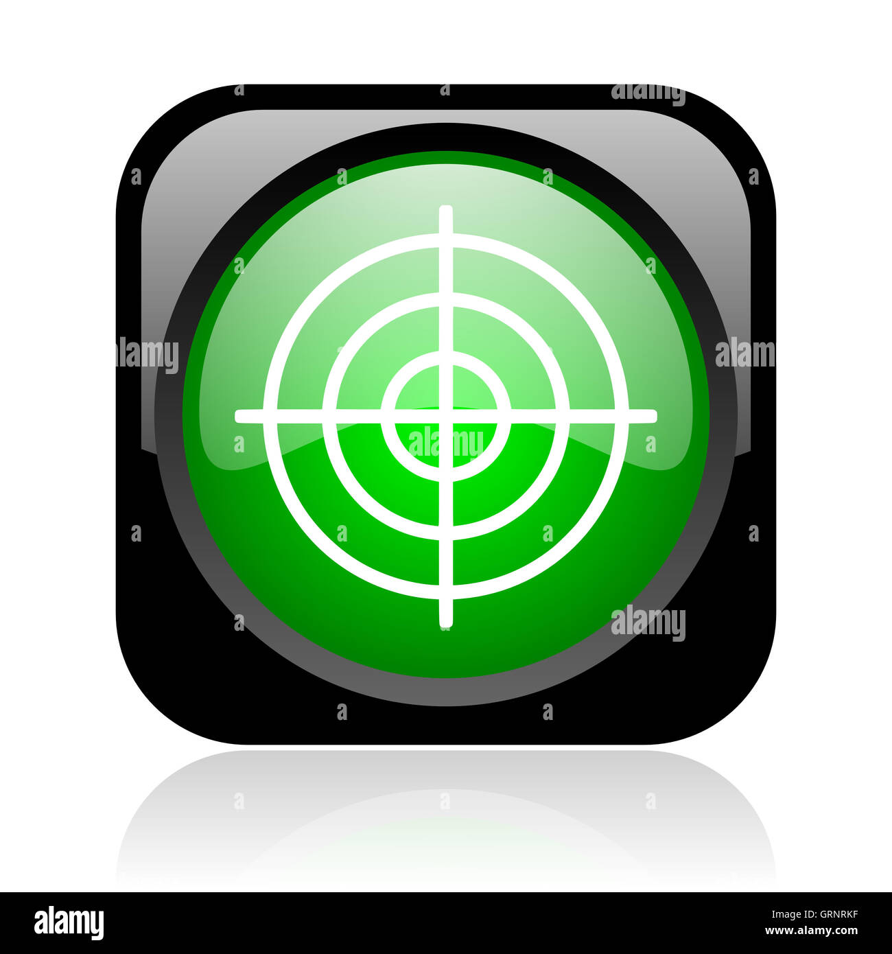 Green icon target symbol hi-res stock photography and images - Alamy