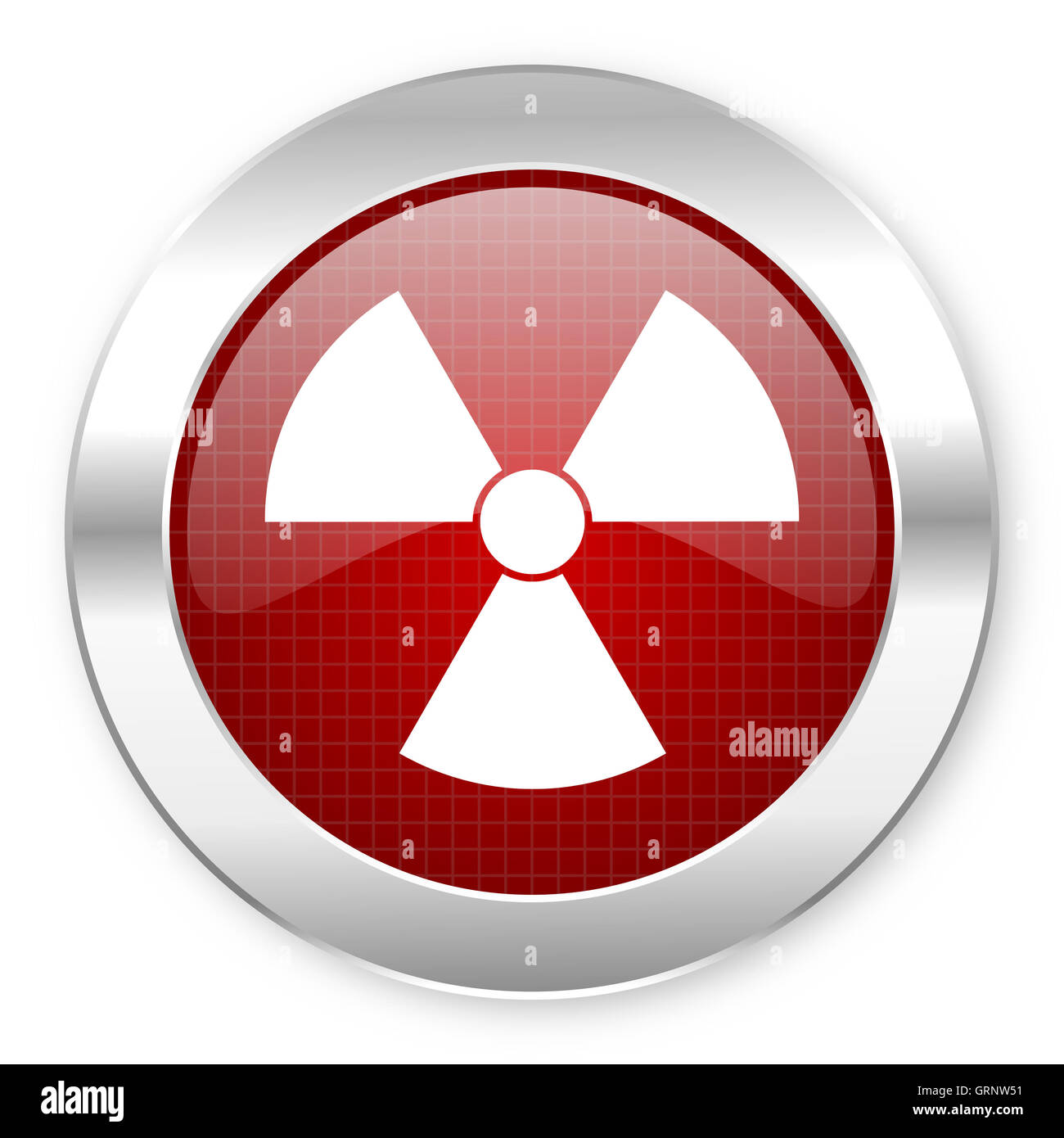 Red Radioactive Symbol