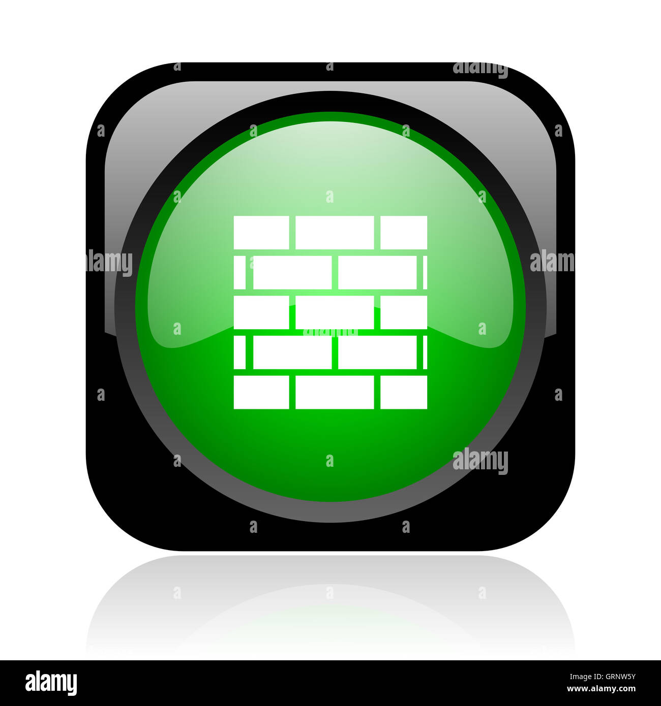 Green firewall icon hi-res stock photography and images - Alamy