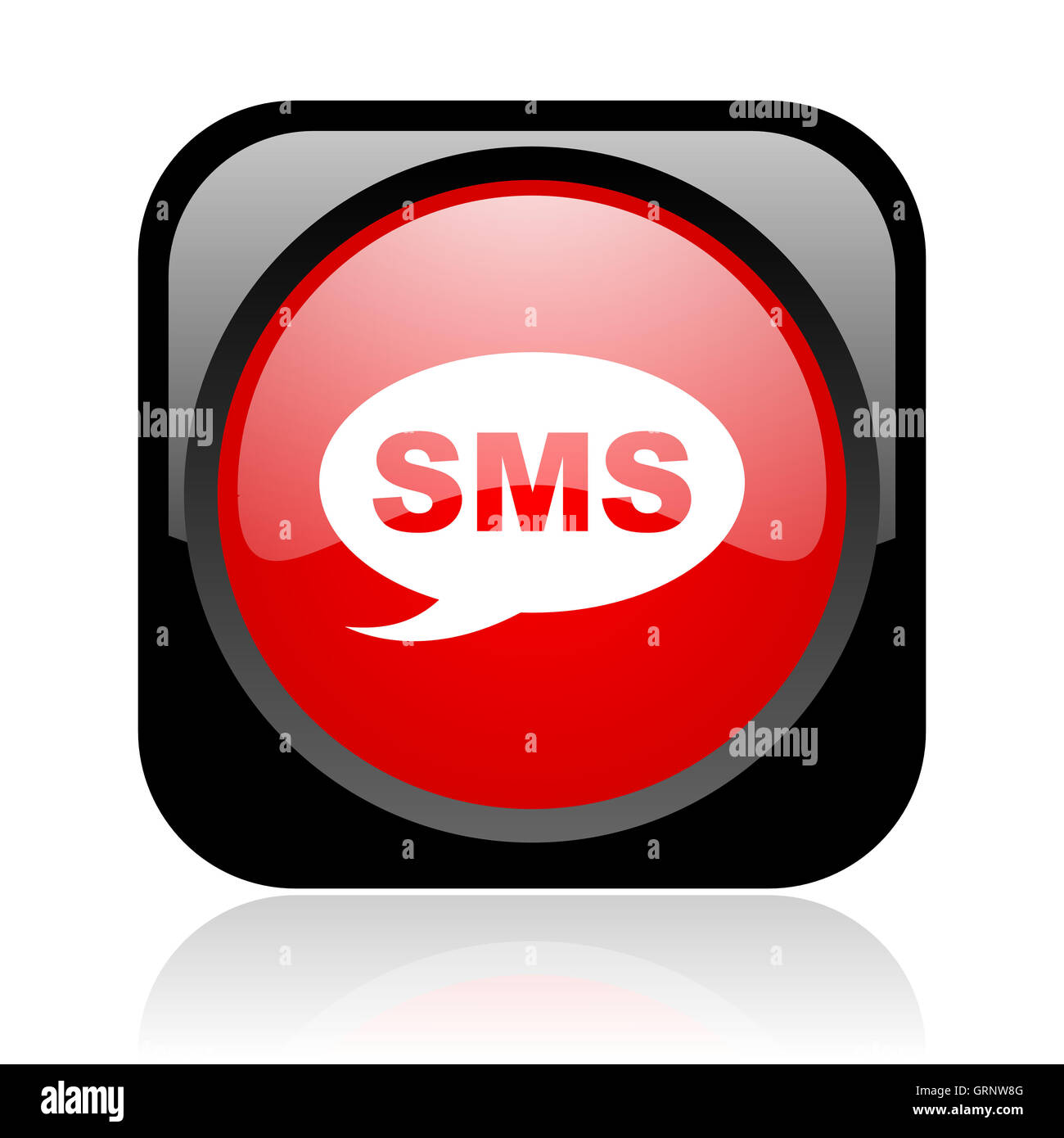 Email address icon black square Cut Out Stock Images & Pictures - Alamy