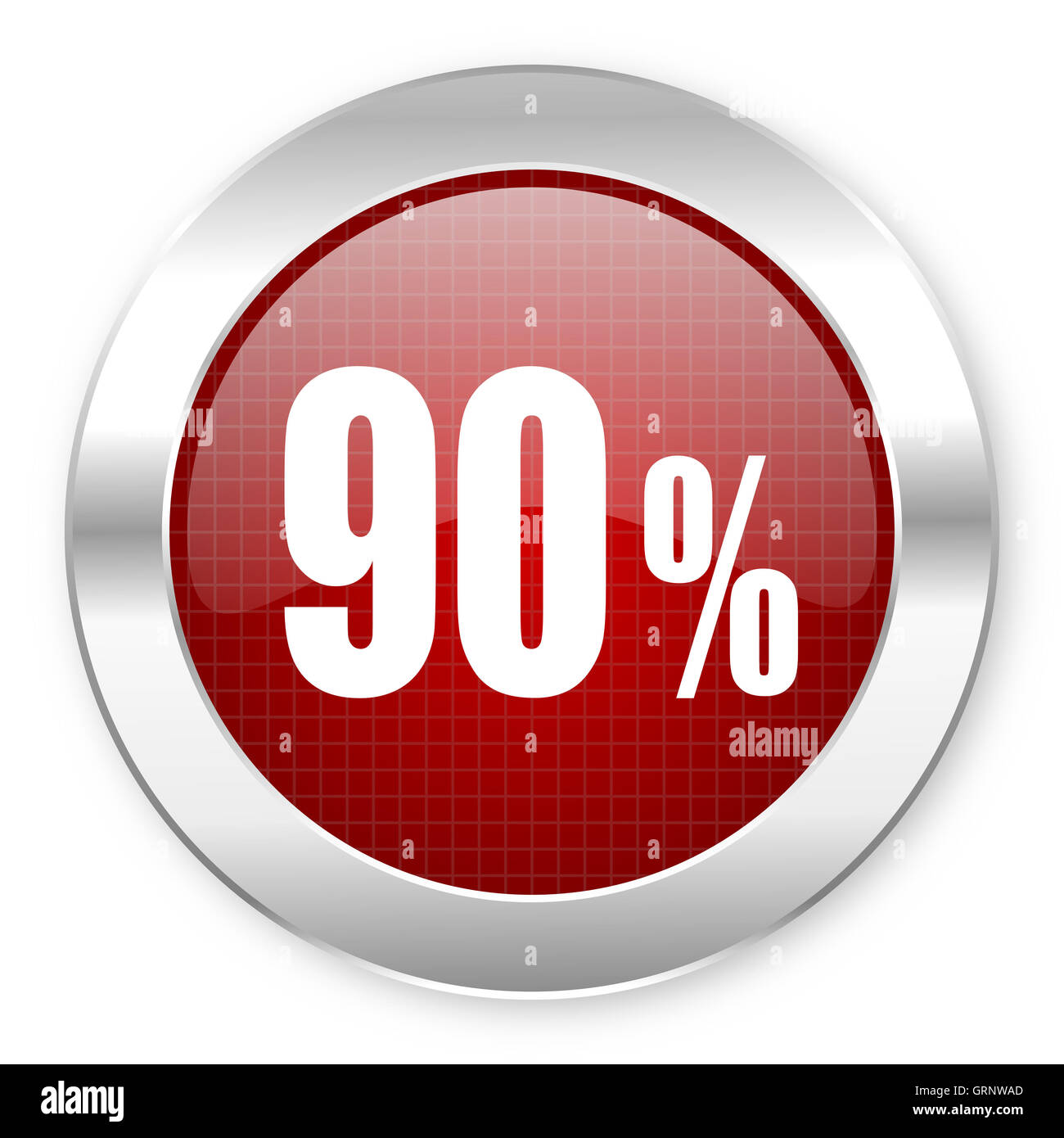 90 percent icon Stock Photo - Alamy