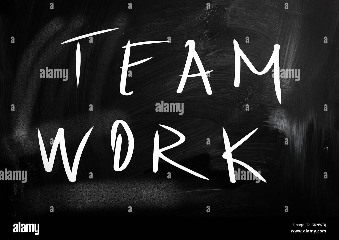 Closeup definition word teamwork hi-res stock photography and images ...