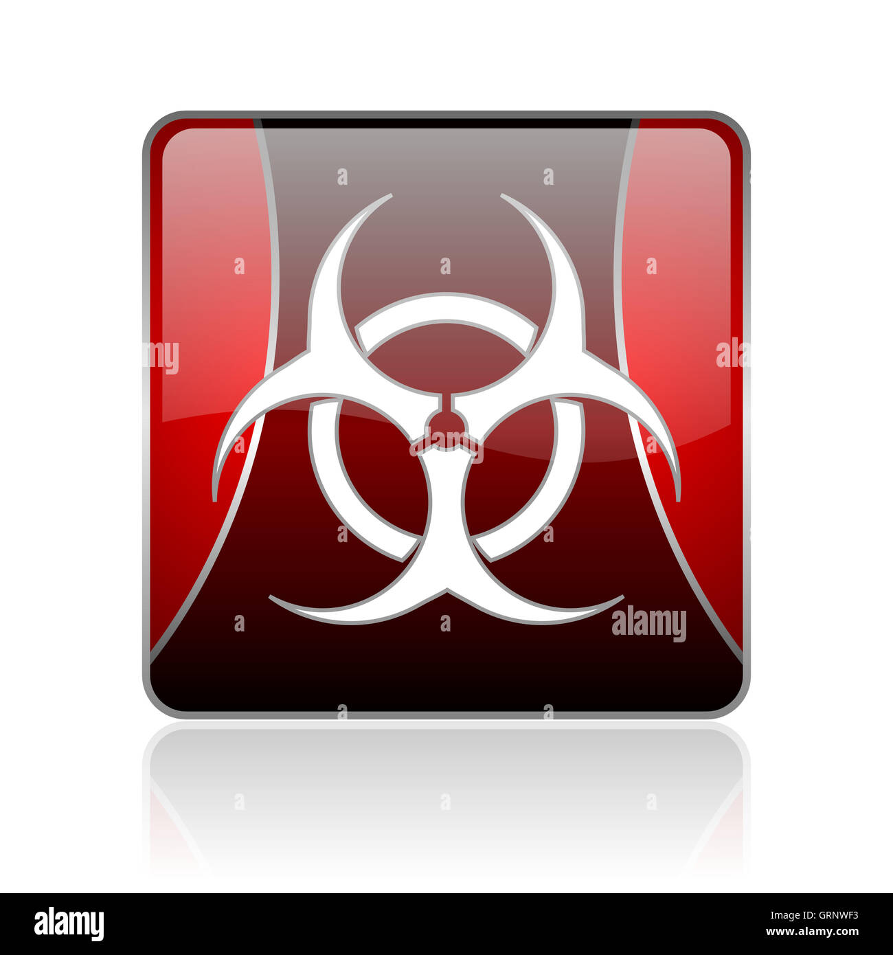Biohazard symbol black and red Cut Out Stock Images & Pictures - Alamy