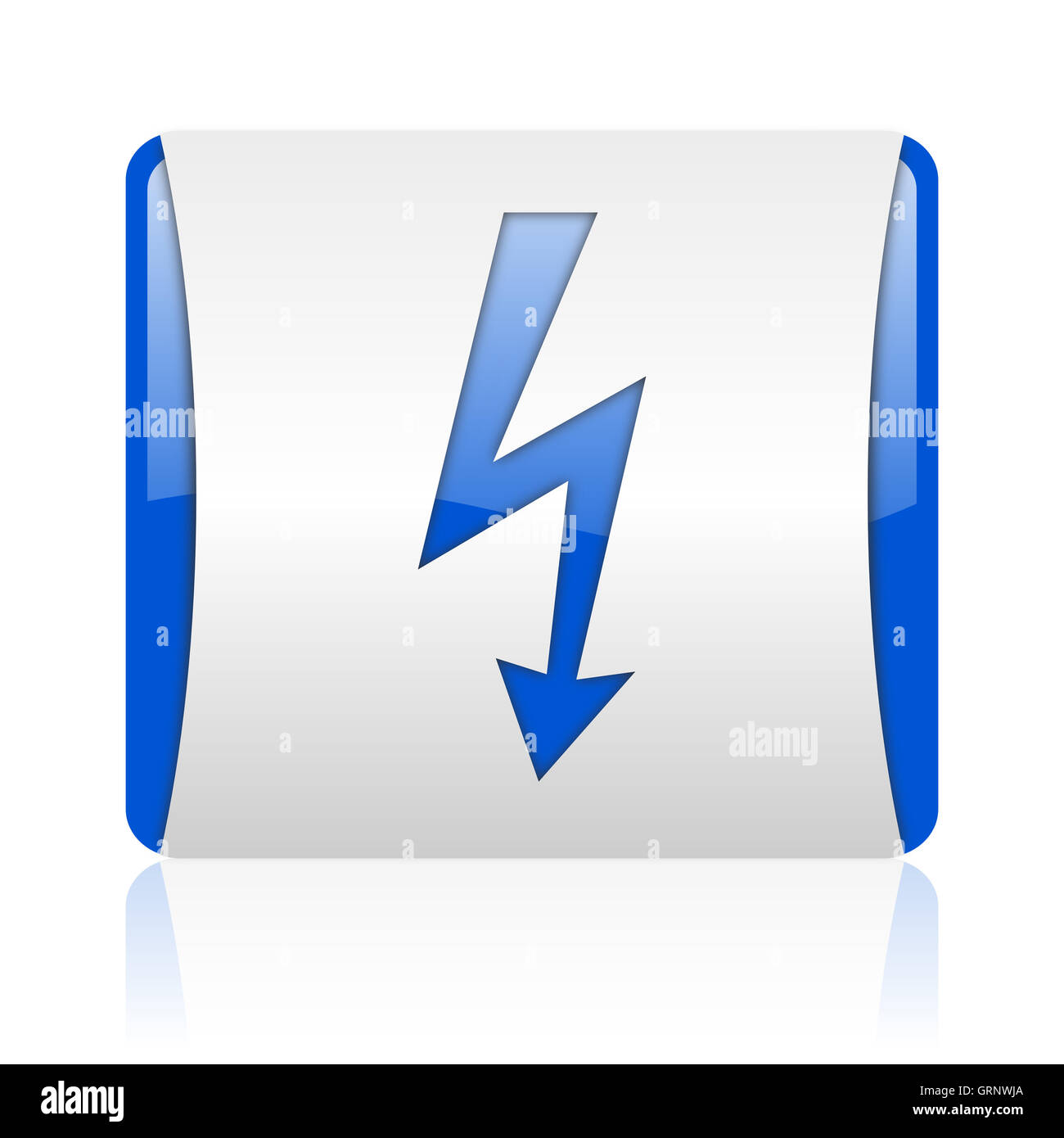 Blue lightning bolt Cut Out Stock Images & Pictures - Alamy