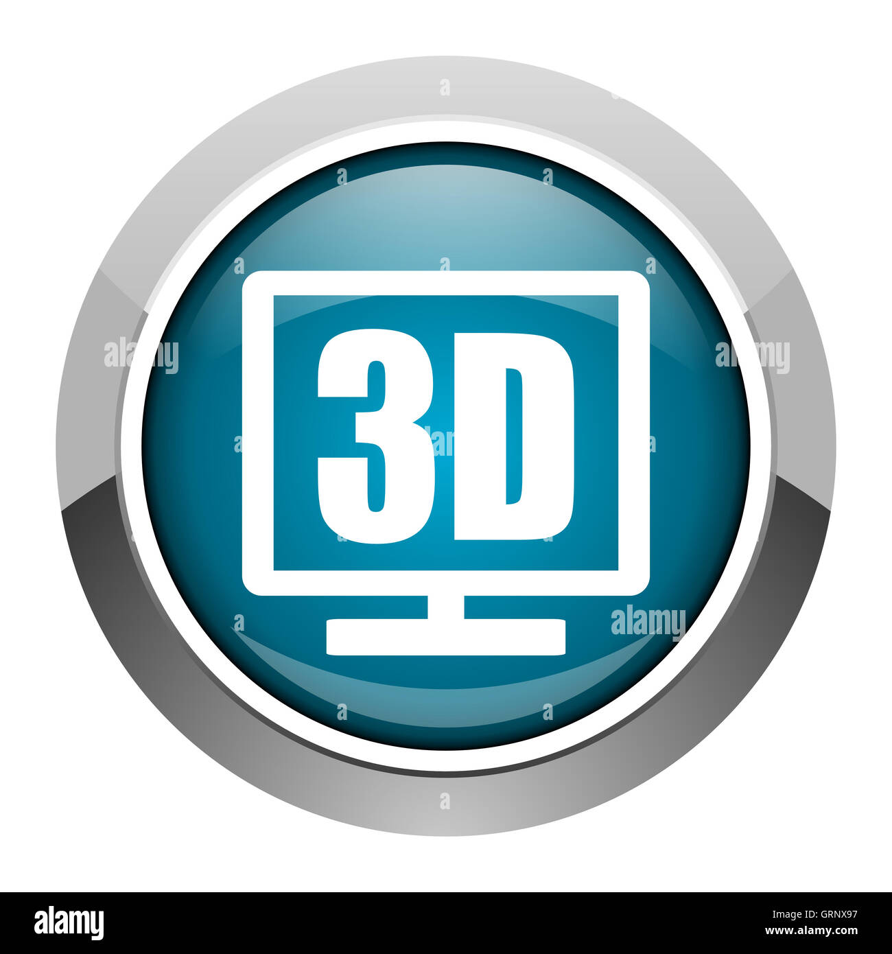 3d display icon Stock Photo - Alamy