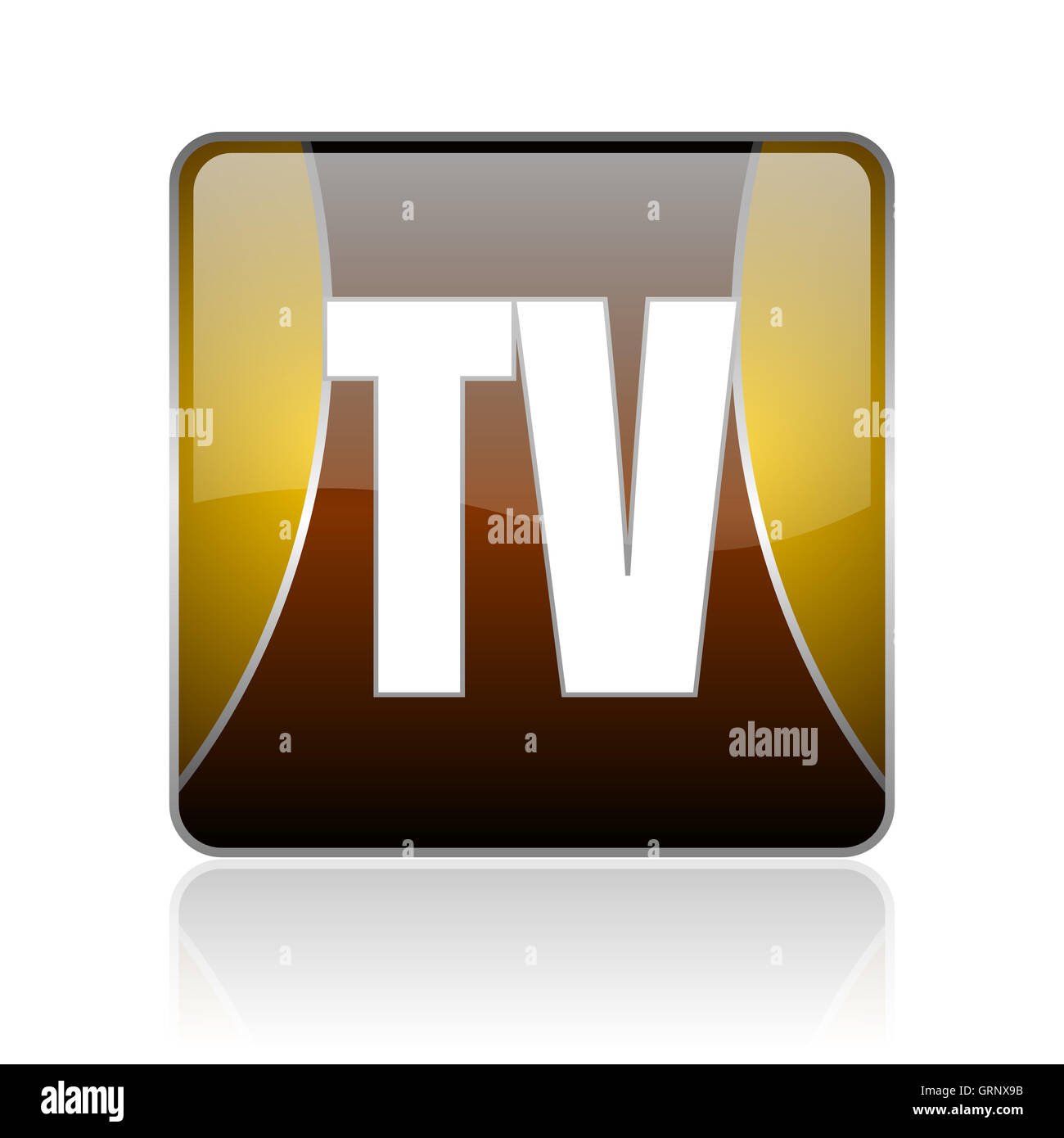 Golden tv logo hi-res stock photography and images - Alamy