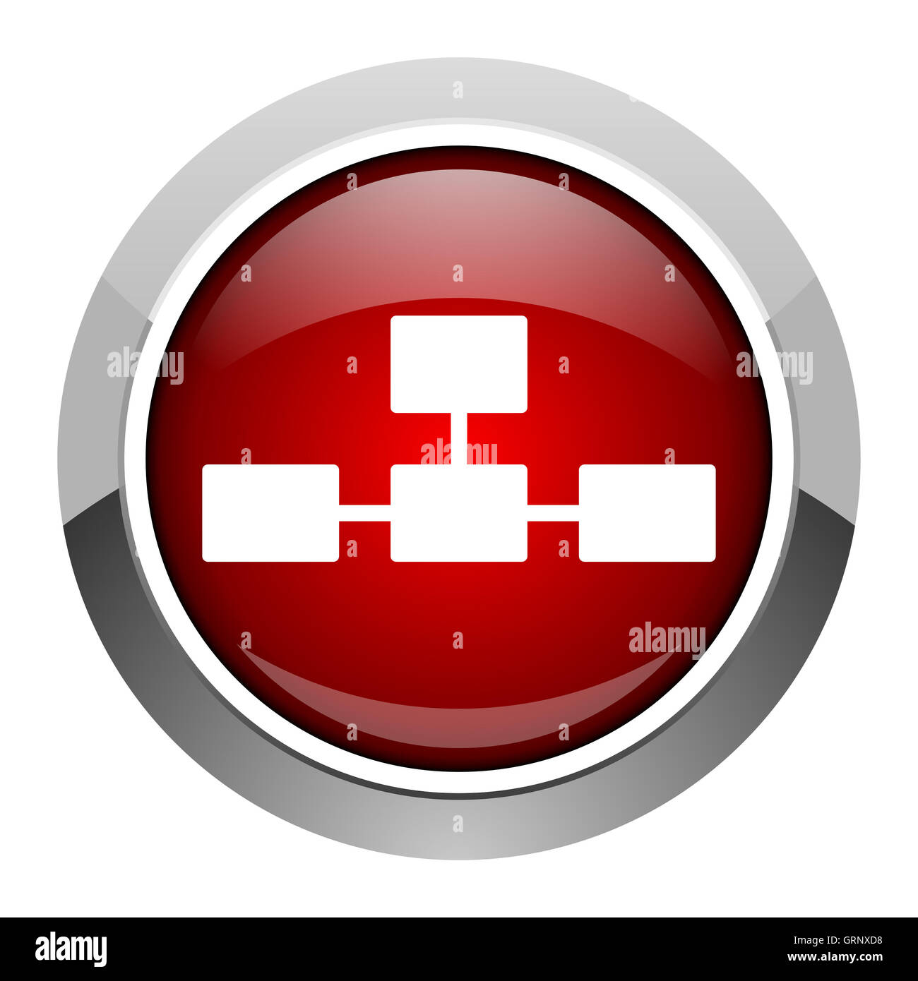 Database icon red circle hi-res stock photography and images - Alamy