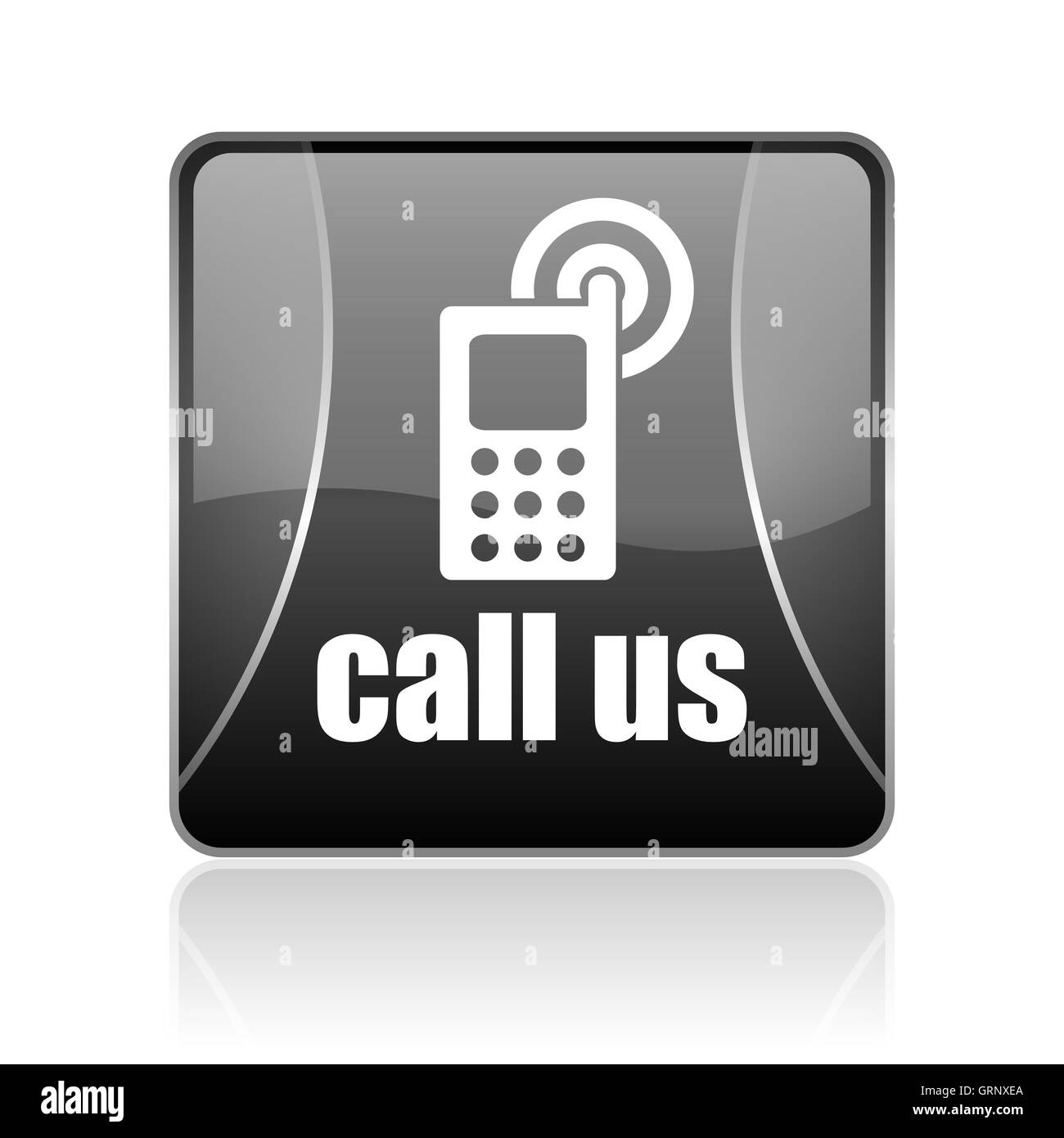 Call us icon Black and White Stock Photos & Images - Alamy