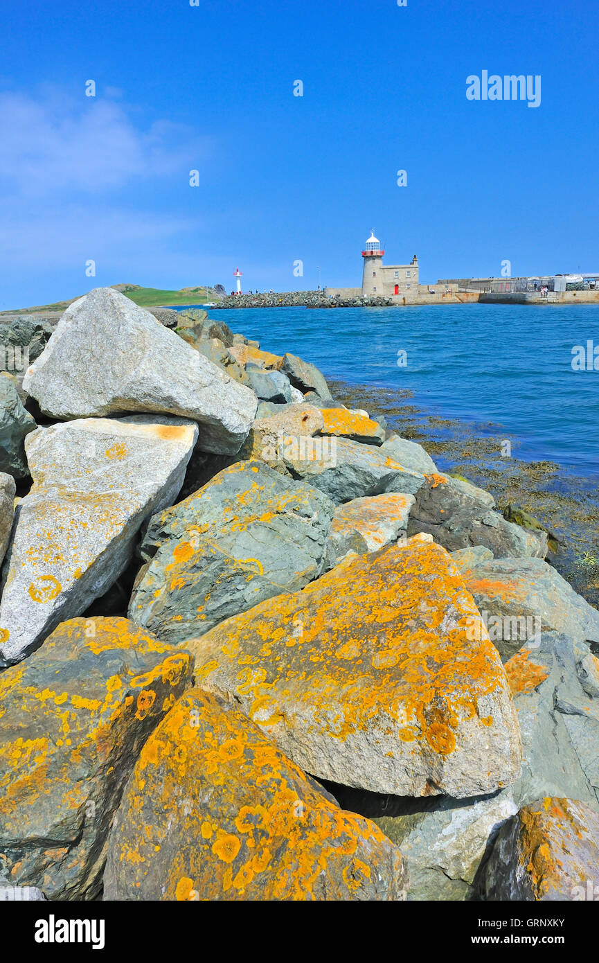the lighthouse in howth near dublin, ireland Stock Photo - Alamy