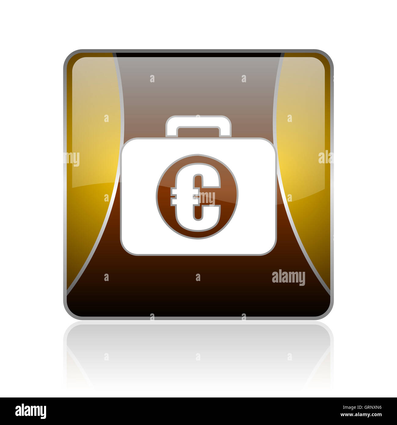 Chart bar icon gold Cut Out Stock Images & Pictures - Alamy