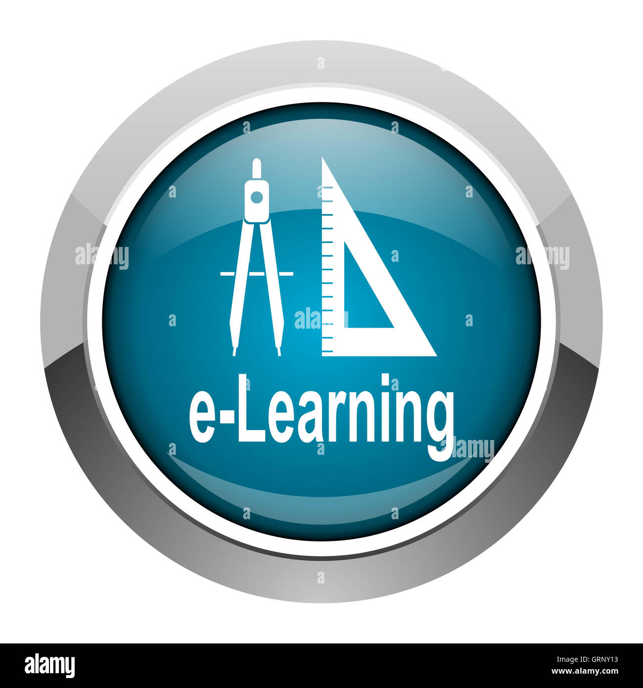 E learning icon hi-res stock photography and images - Alamy