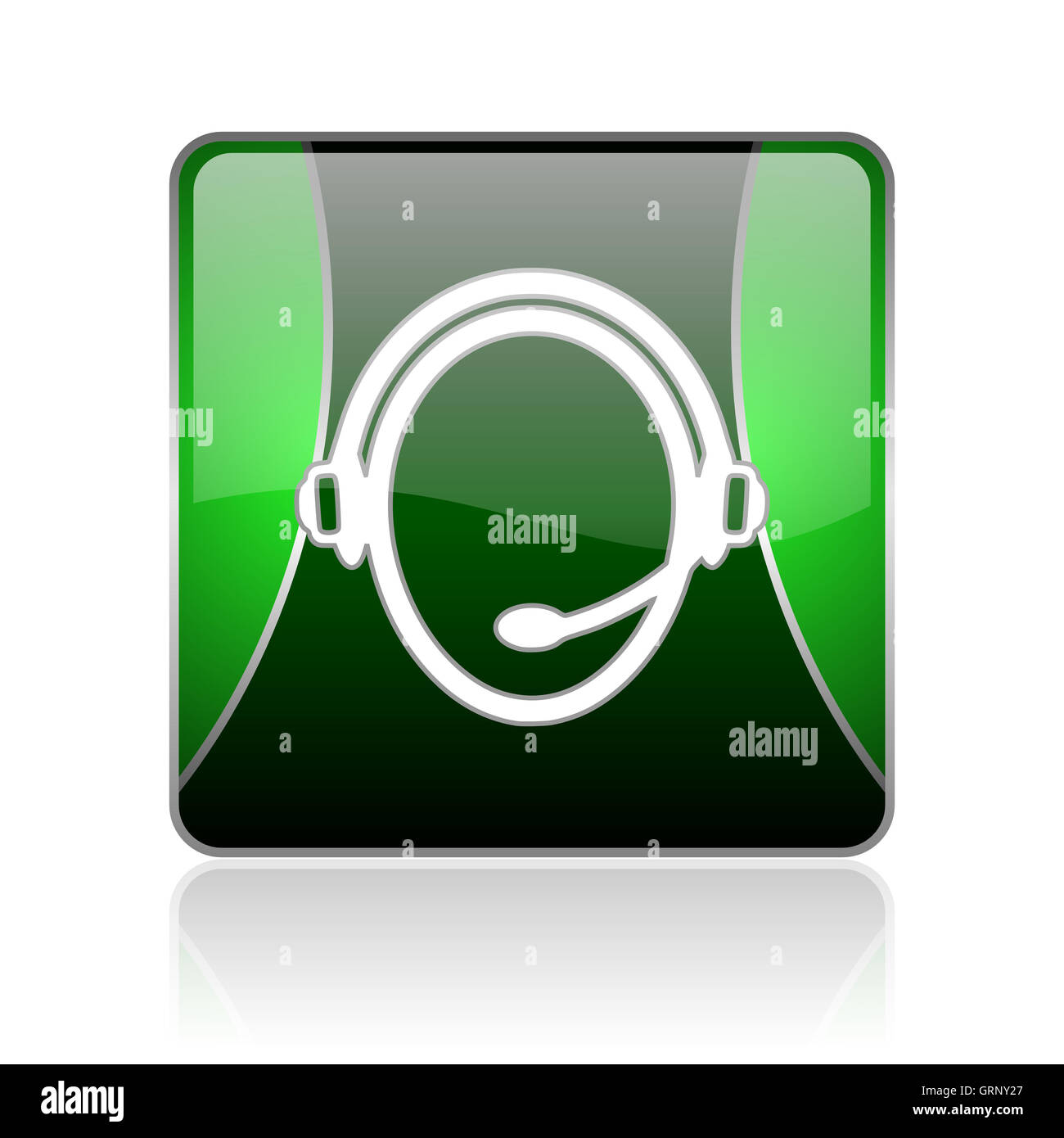 Customer service black icon Cut Out Stock Images & Pictures - Alamy