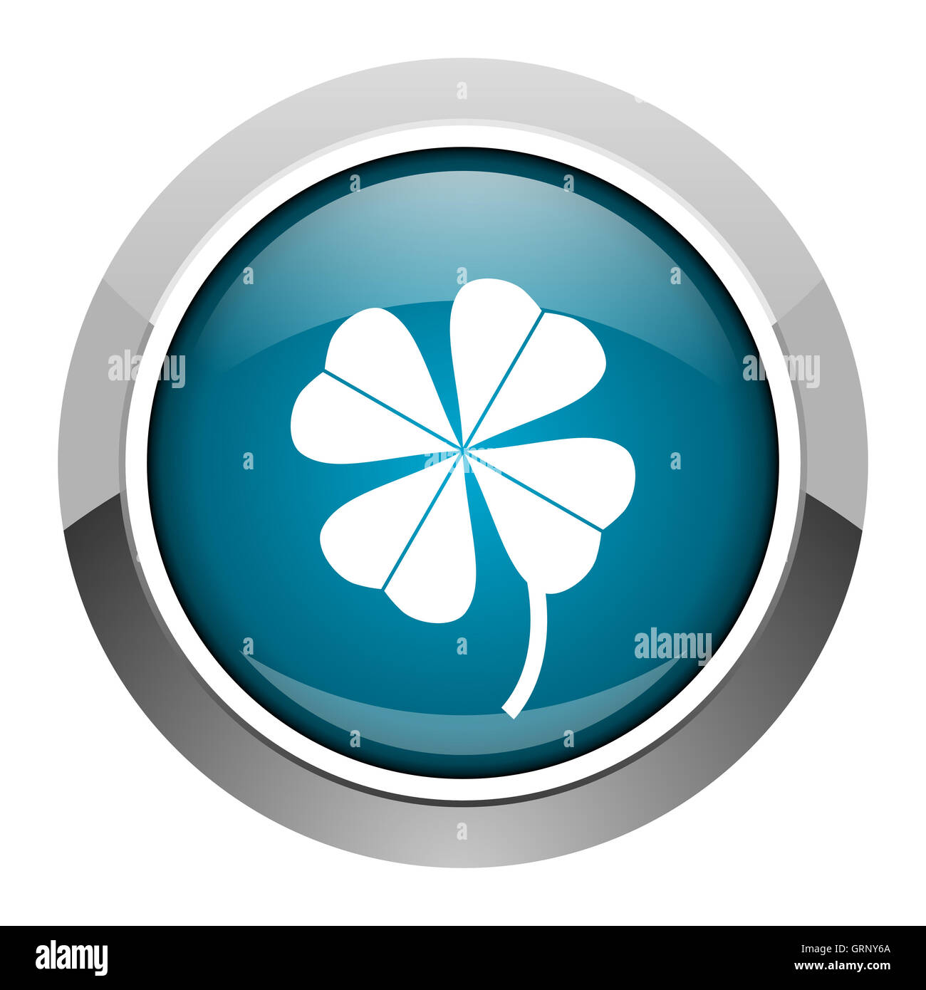 four-leaf clover icon Stock Photo - Alamy