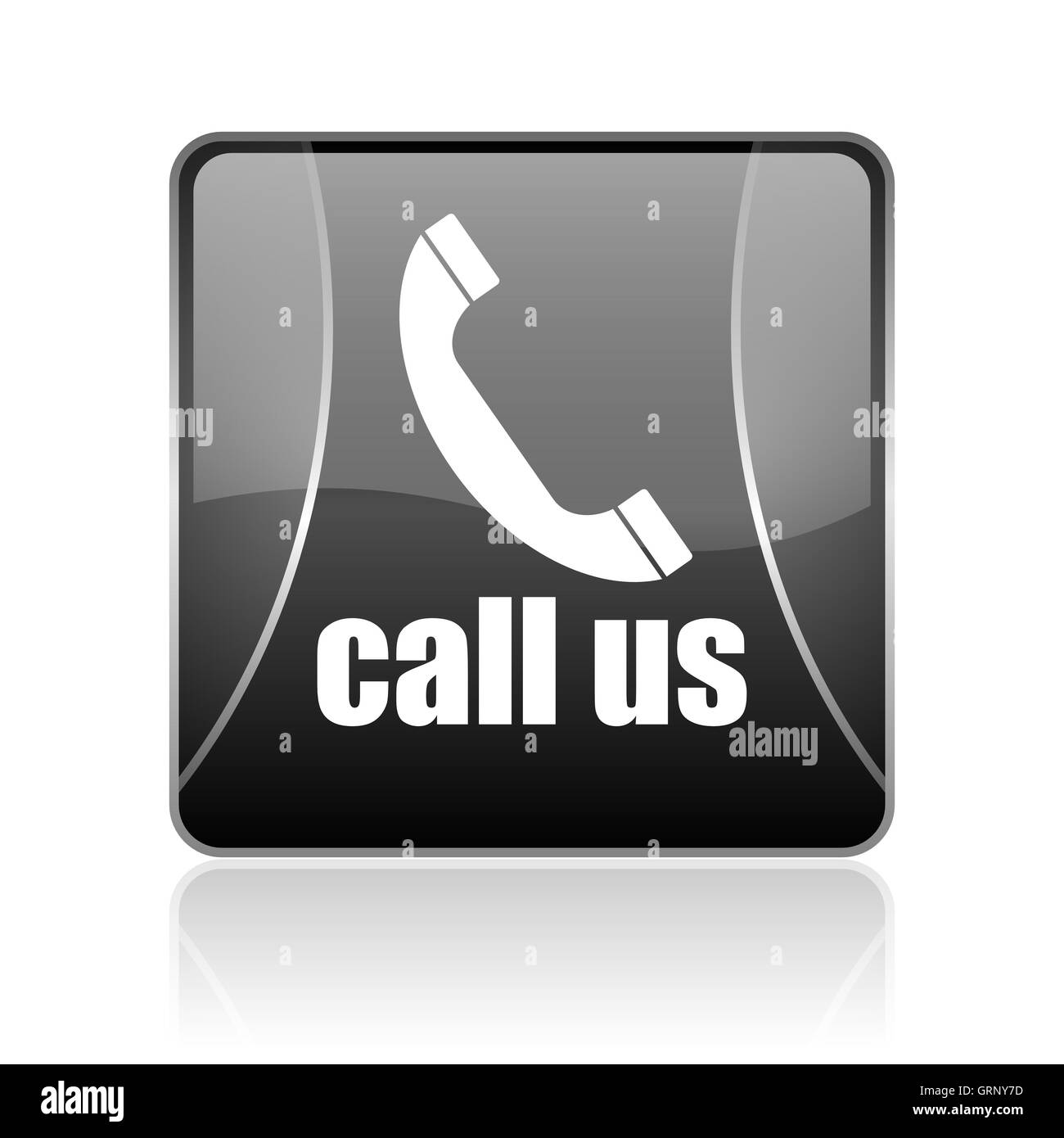 Call us icon Black and White Stock Photos & Images - Alamy