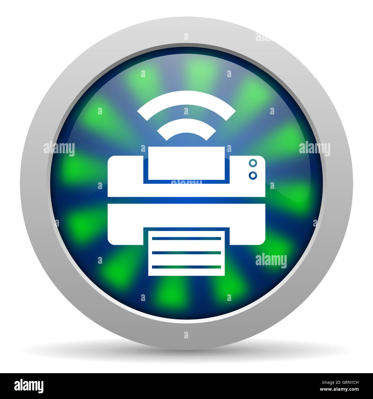 Printer icon wifi wireless Cut Out Stock Images & Pictures - Alamy