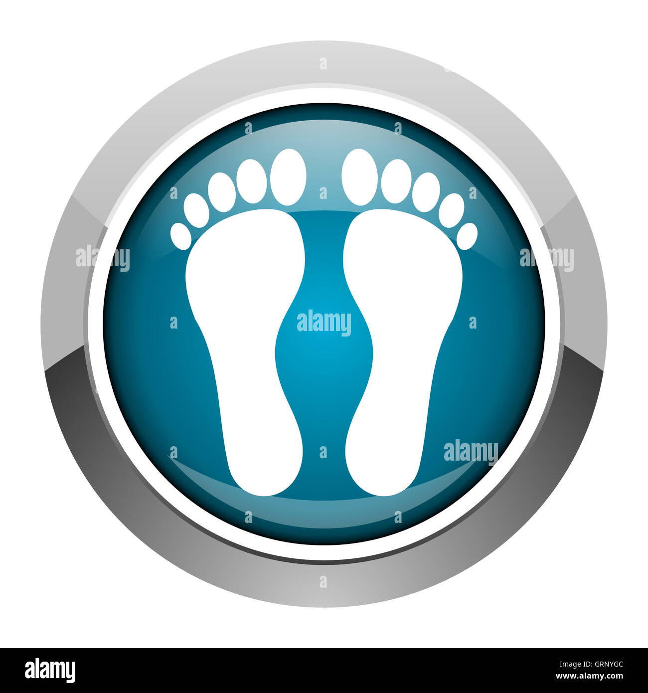 Footprint steps Cut Out Stock Images & Pictures - Alamy