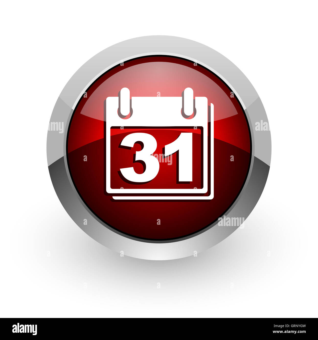 Calendar date red set icon hi-res stock photography and images - Alamy