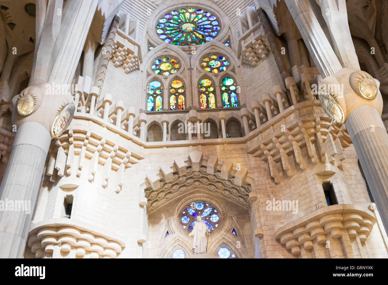 Barcelona, Spain - November 9, 2015: La Sagrada Familia is a UNESCO ...