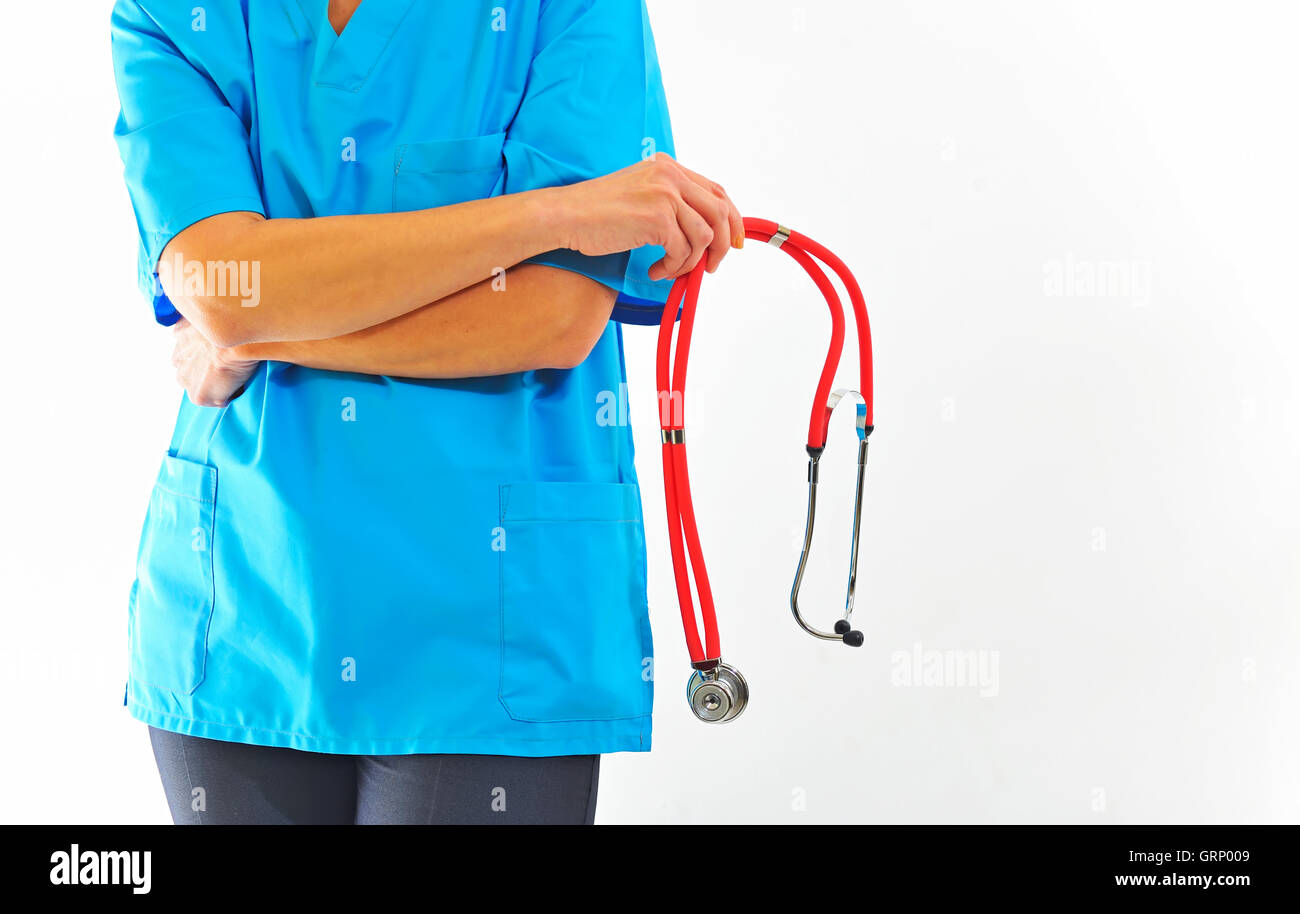 Female doctor holding stethoscope Stock Photo - Alamy Female doctor holding stethoscope Stock Photo - Alamy