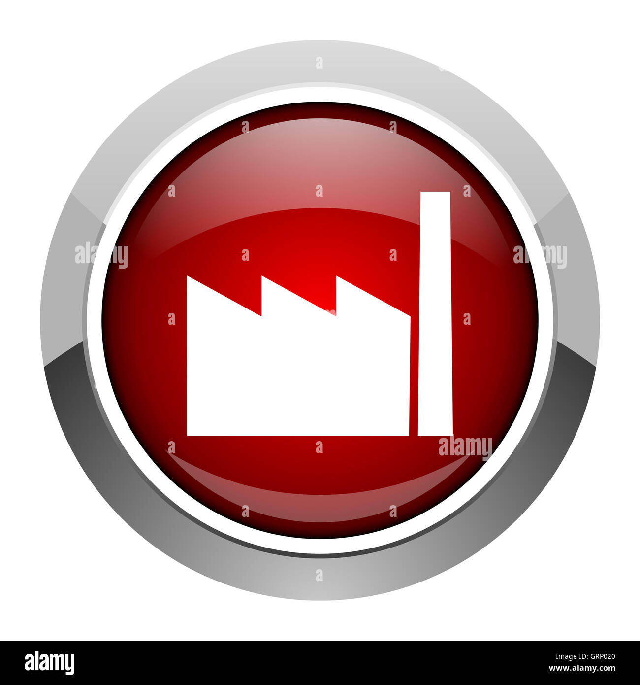 Industrial building icon red circle hi-res stock photography and images ...
