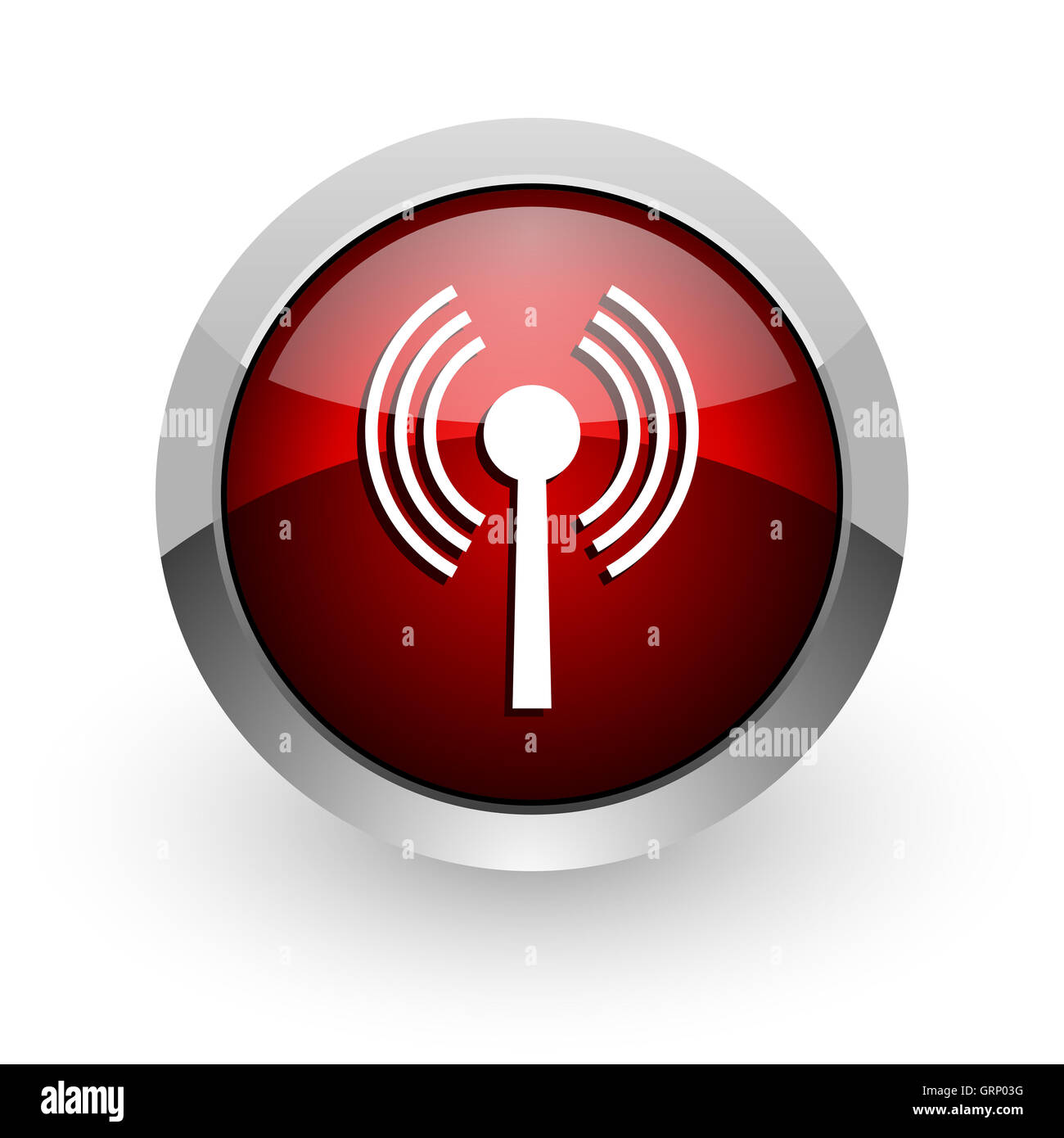 Wifi red icon hi-res stock photography and images - Alamy
