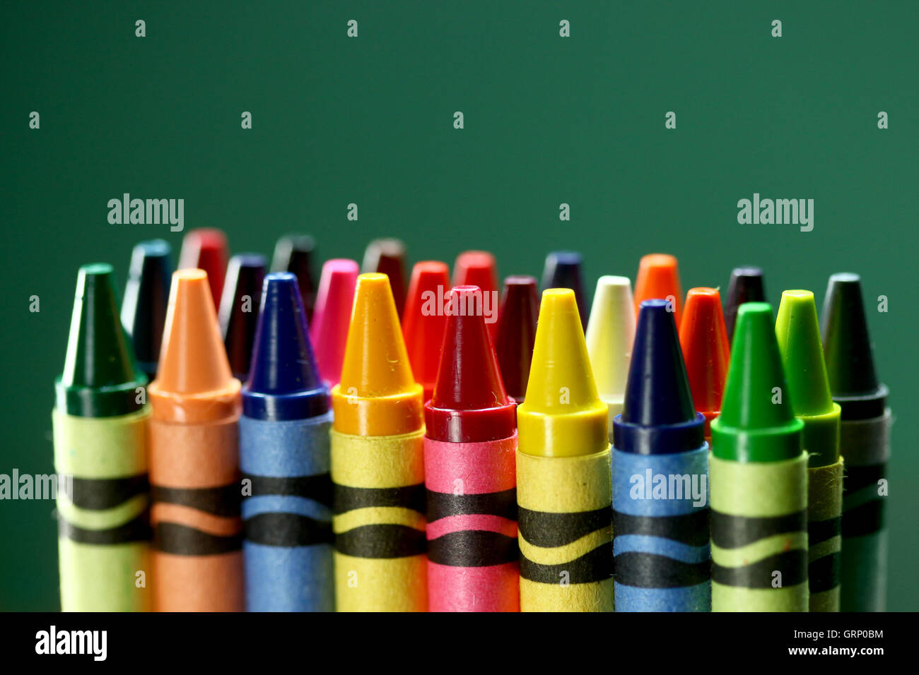 Colorful Back to School Crayons Stock Photo - Alamy