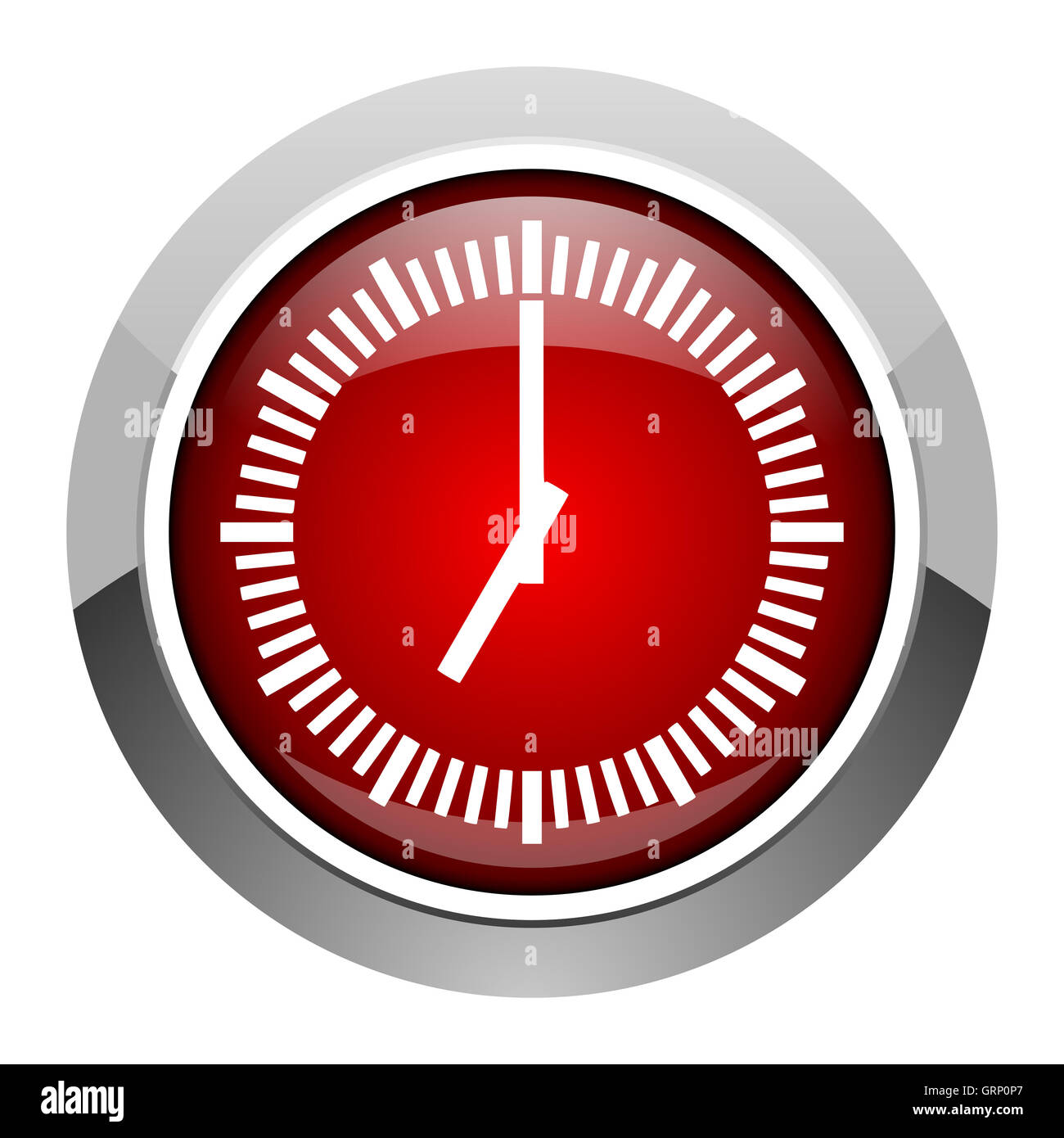 Clock with banner Cut Out Stock Images & Pictures - Alamy