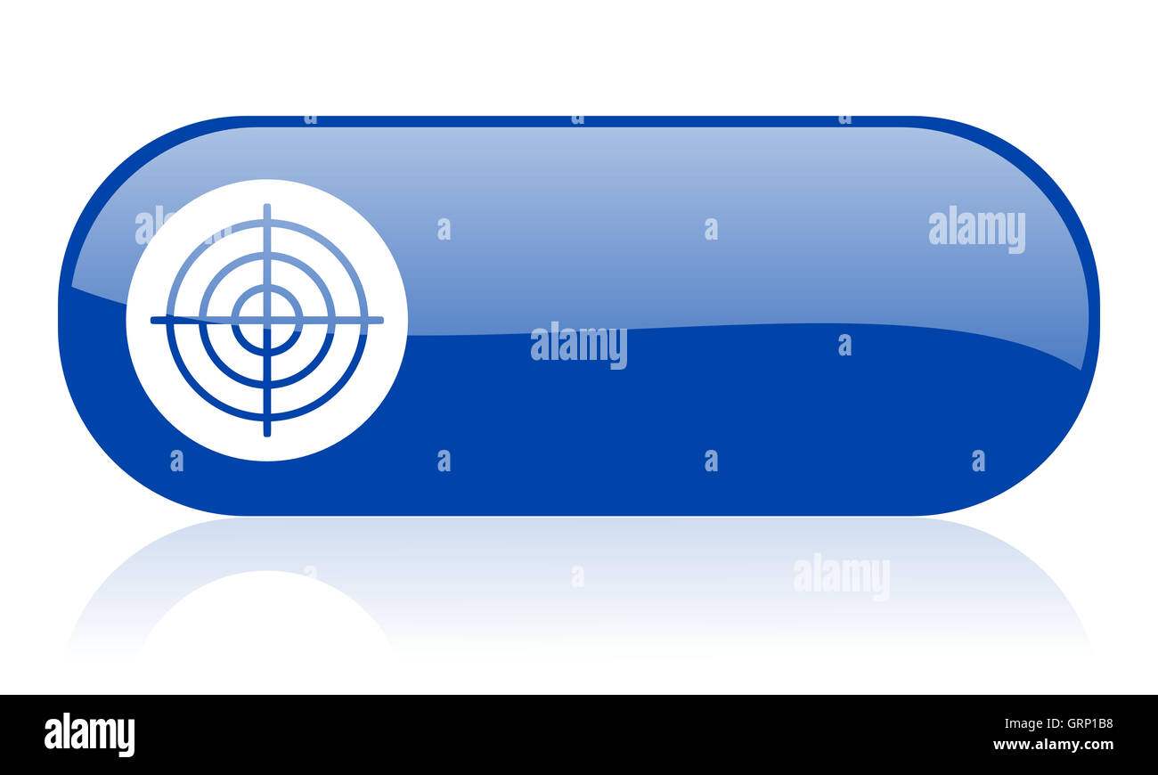 Blue target graph chart icon hi-res stock photography and images - Alamy