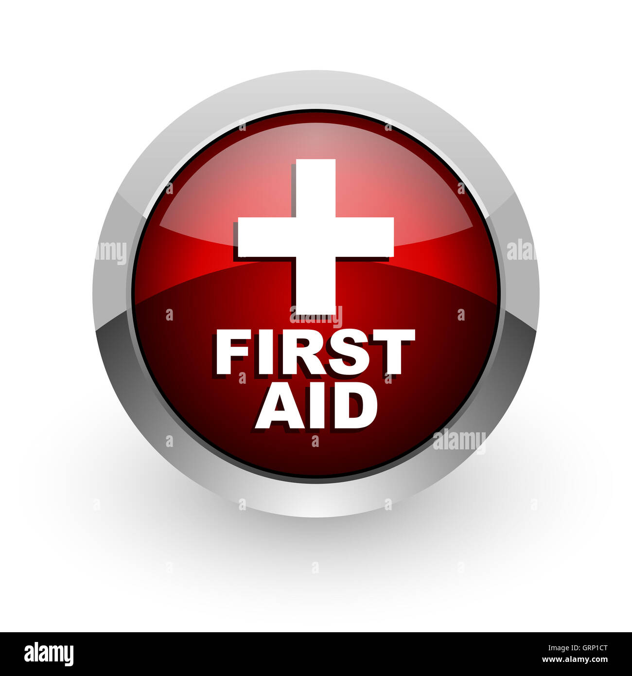 First aid icon circle hi-res stock photography and images - Alamy