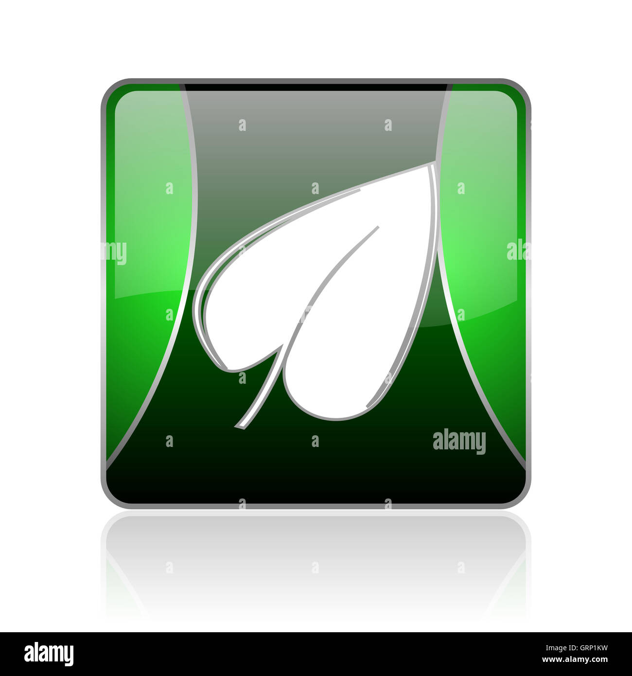 Branch green leaf icon Cut Out Stock Images & Pictures - Alamy