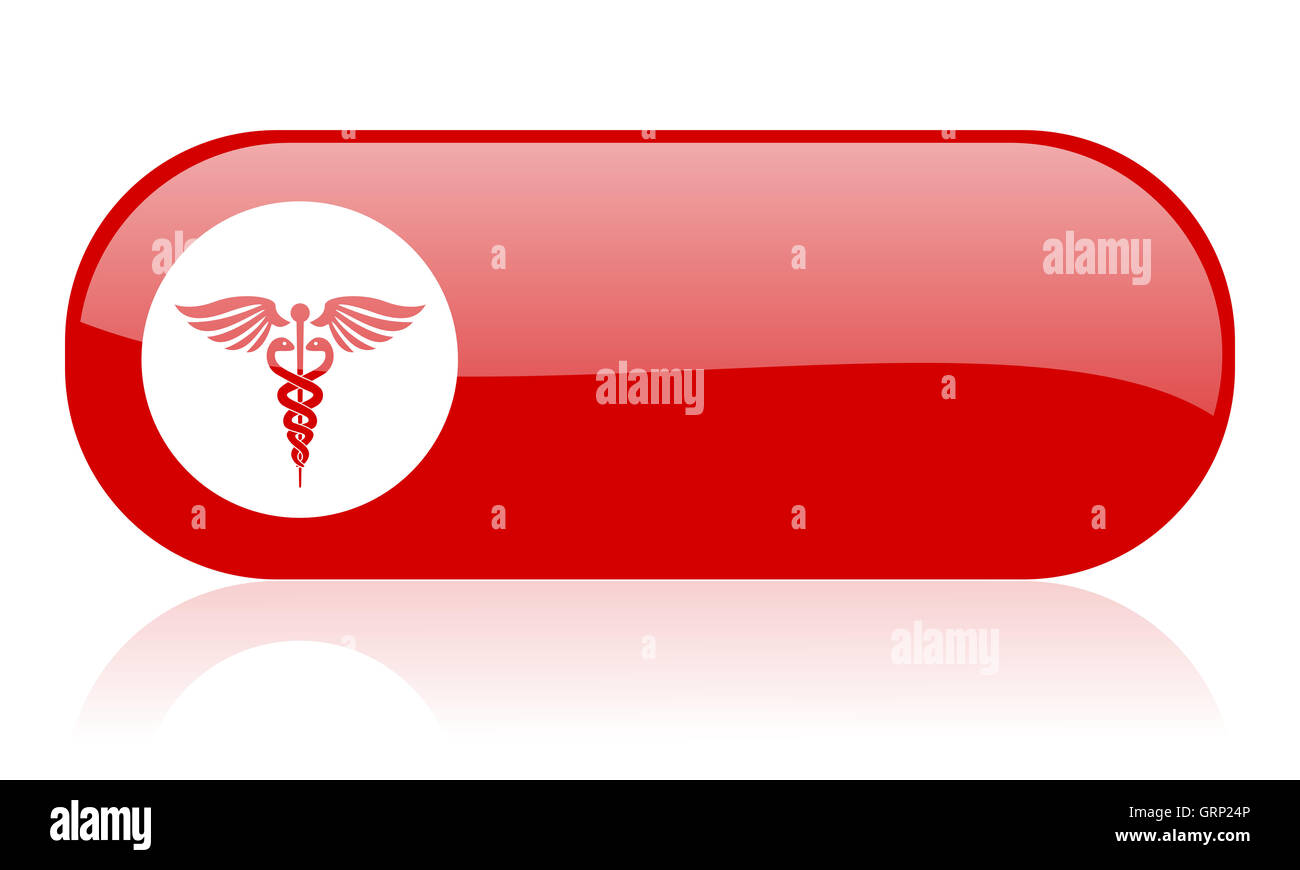 Red health care caduceus symbol hi-res stock photography and images - Alamy