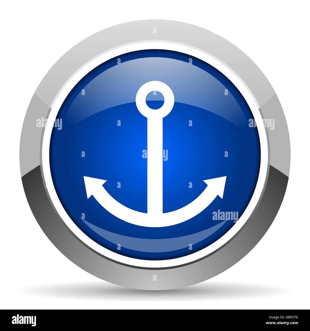 Anchor nautical icon Cut Out Stock Images & Pictures - Alamy