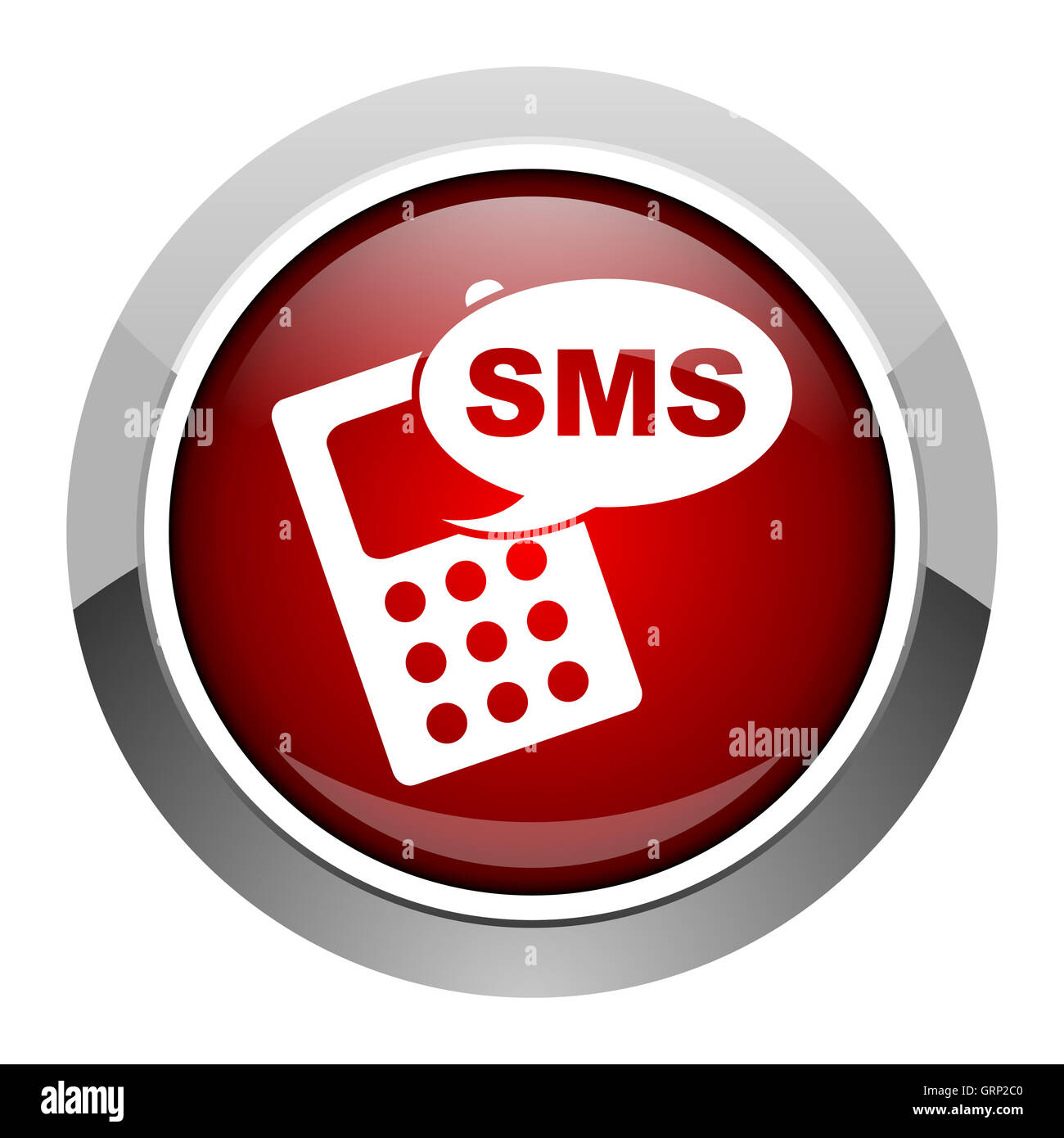 Sms on phone icon hi-res stock photography and images - Alamy