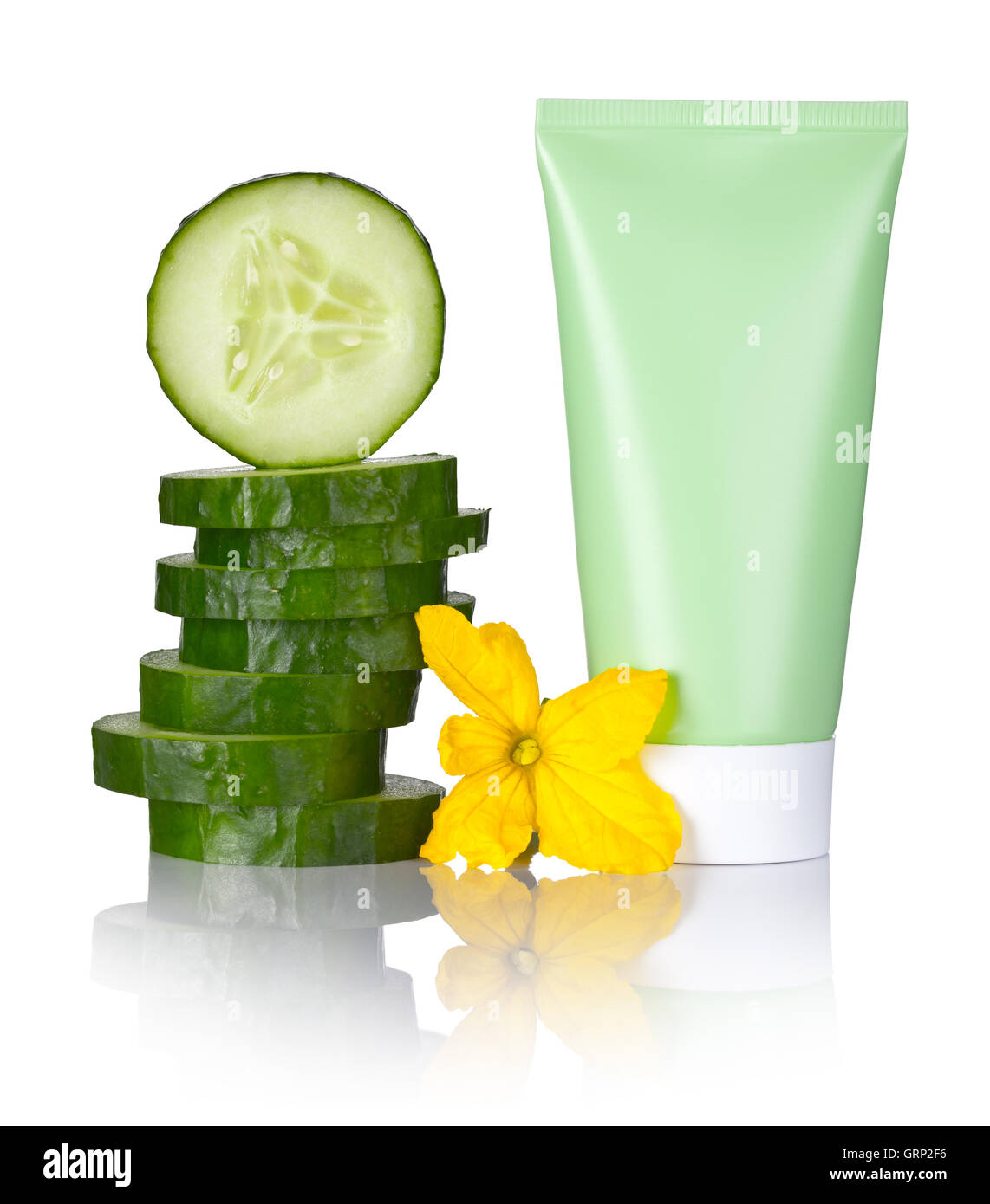 Cucumber Face Mask Stock Photo - Alamy