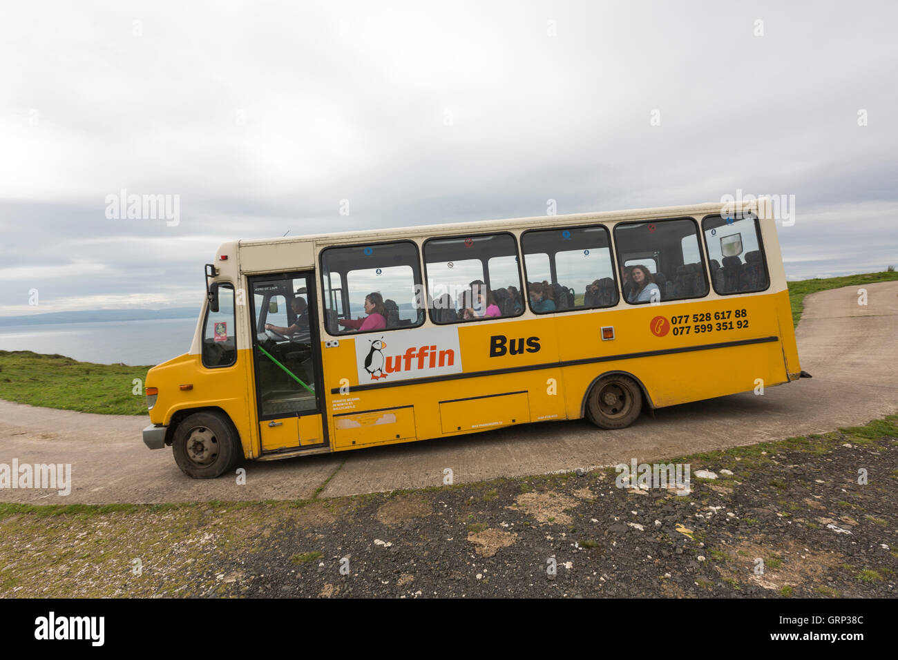 Puffin bus, Rathlin Island, Northern Ireland Stock Photo - Alamy