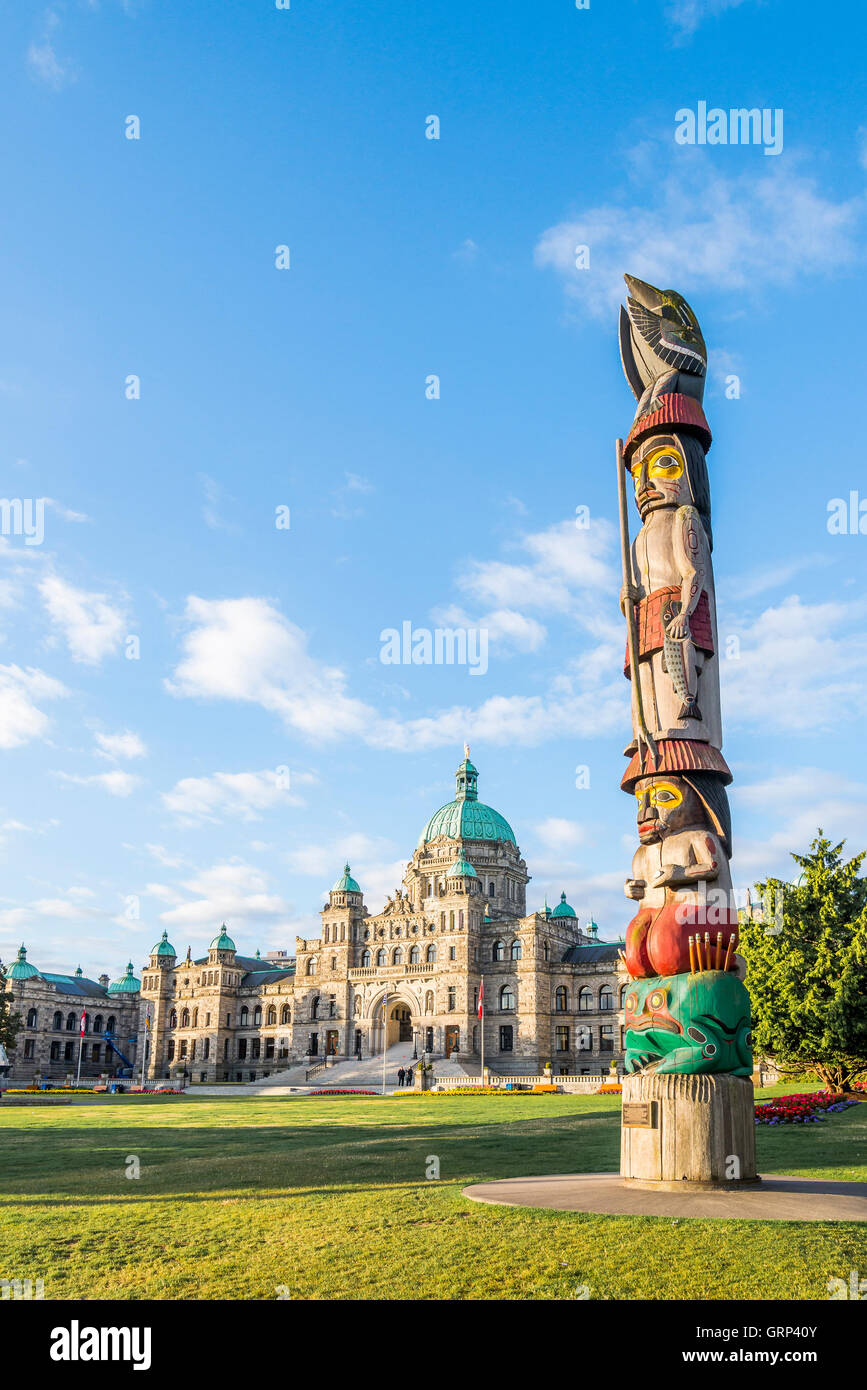 Knowledge totem pole british columbia canada legislature victoria totem ...