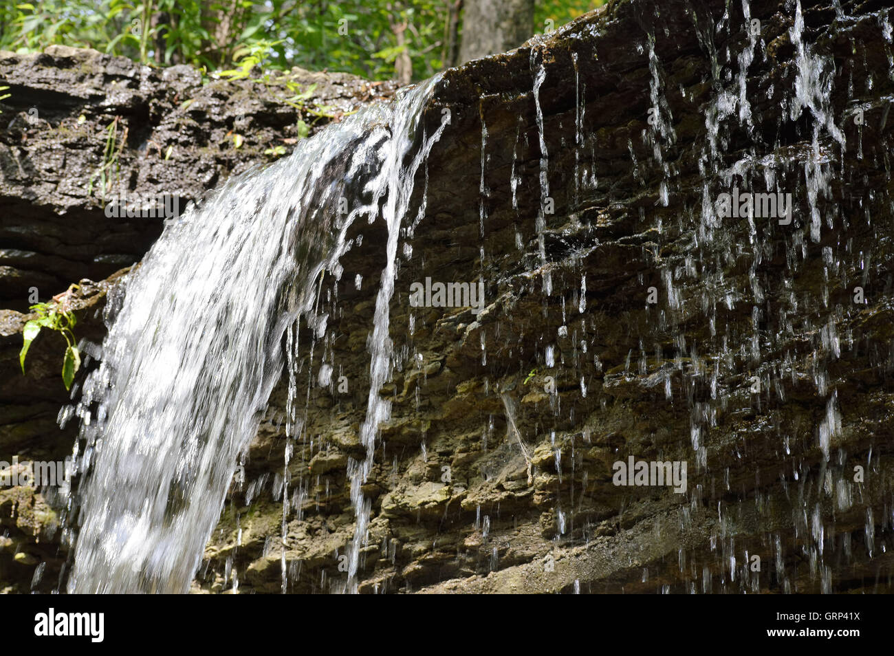 Edge of a Waterfall Stock Photo - Alamy