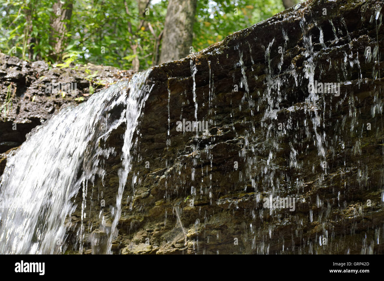 Edge of a Waterfall Stock Photo - Alamy
