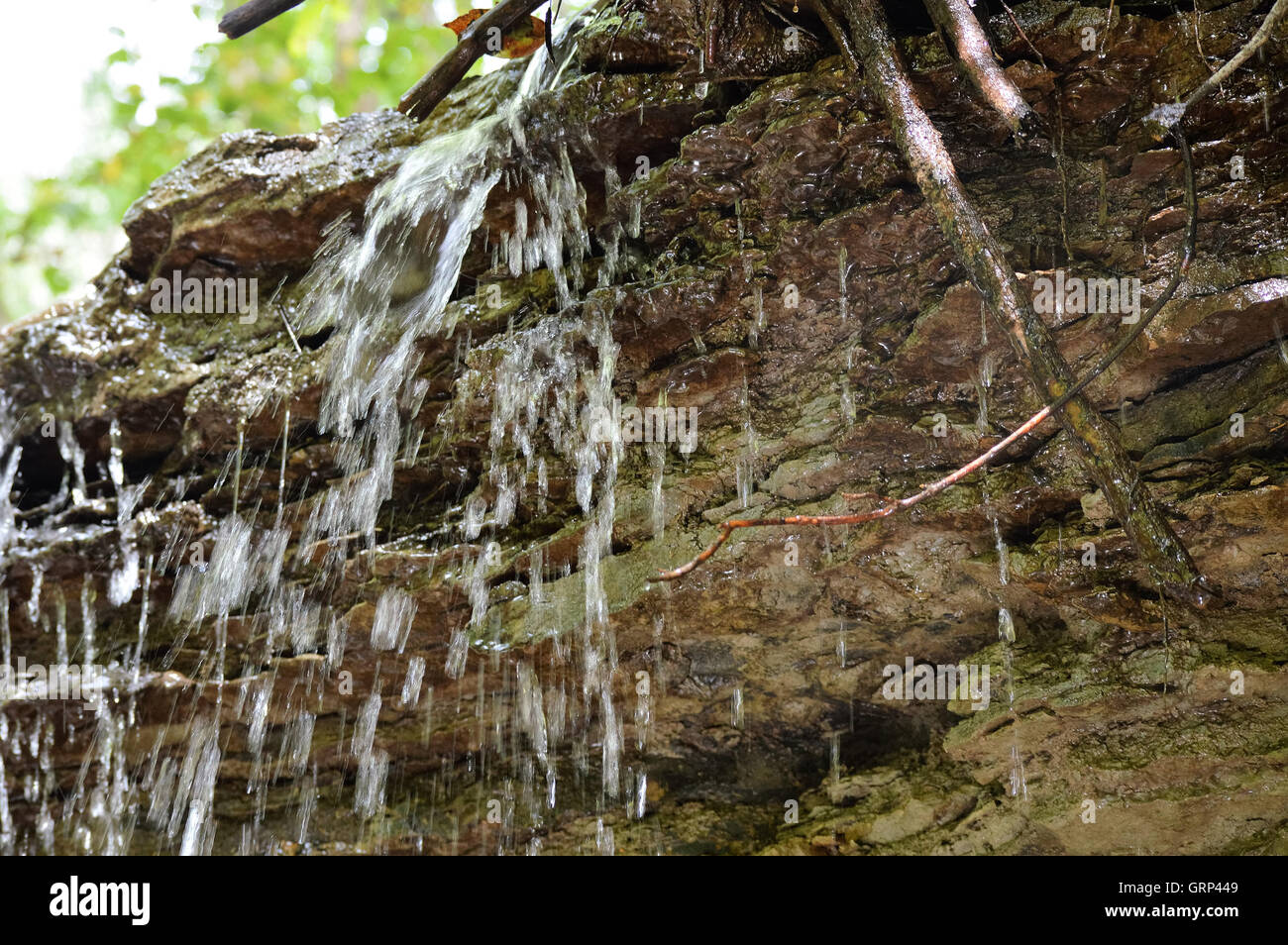 Edge of a Waterfall Stock Photo - Alamy