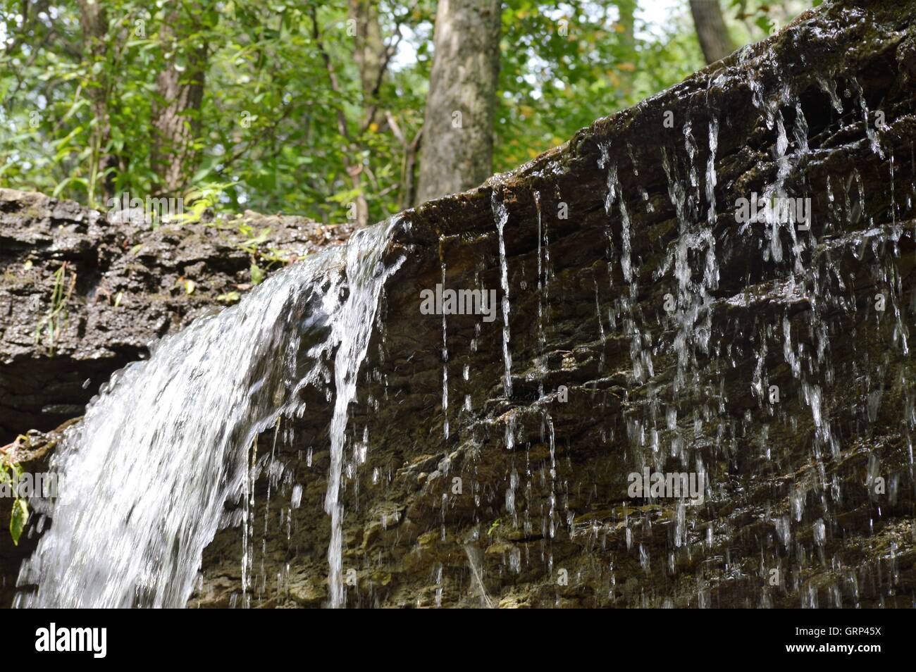 Edge of a Waterfall Stock Photo - Alamy